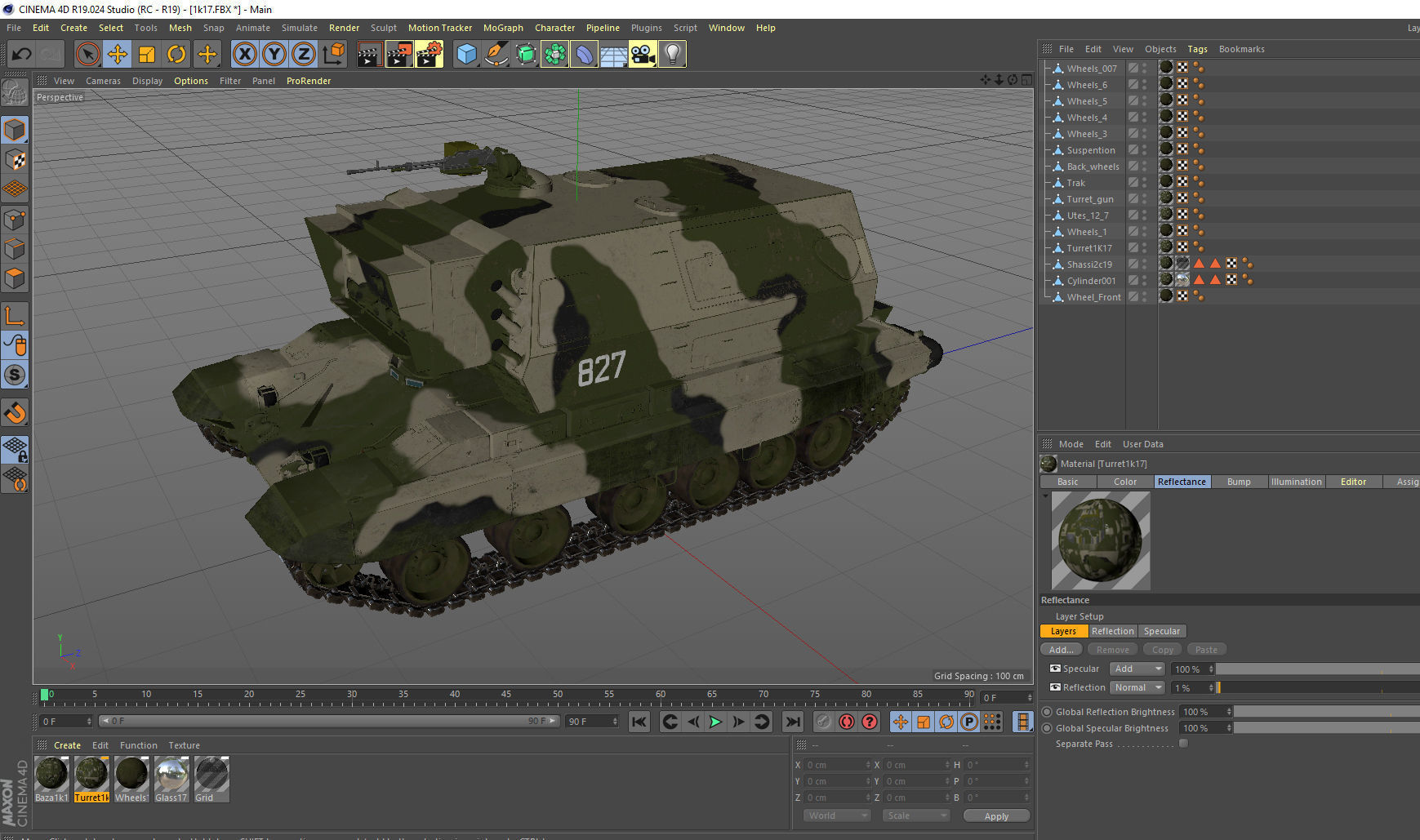 Laser tank 1K17 Szhatie 3D model | CGTrader