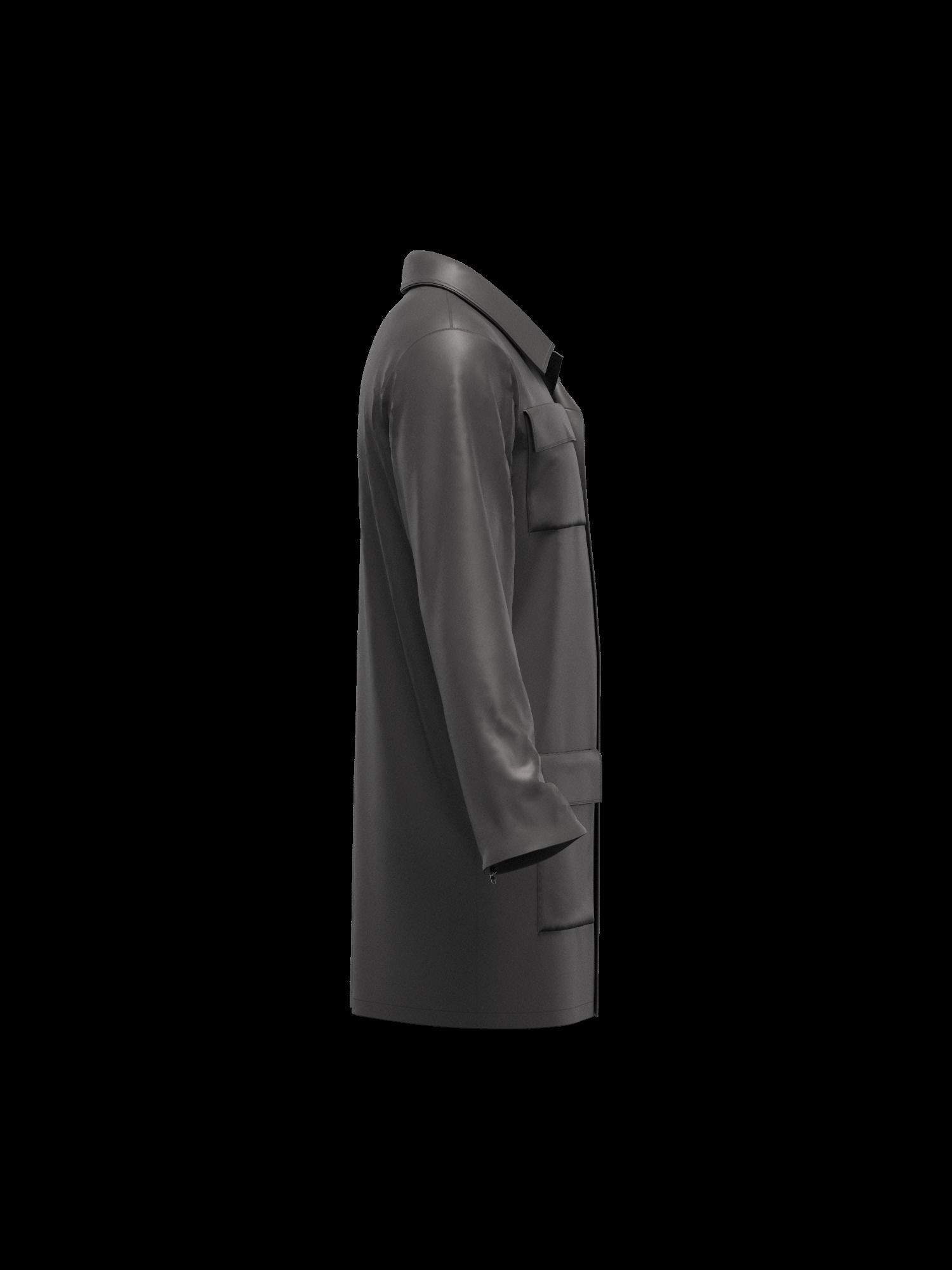 Male long jacket 3D model animated rigged | CGTrader
