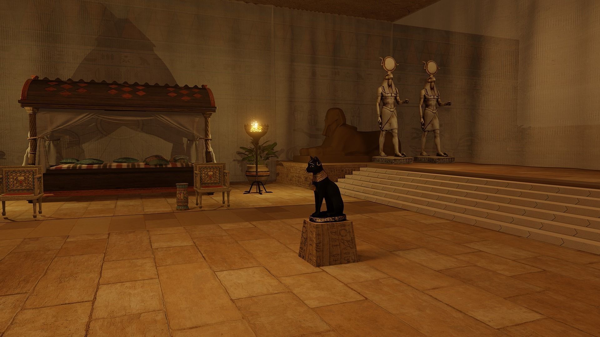 Ancient Egypt Palace Set 3D model | CGTrader