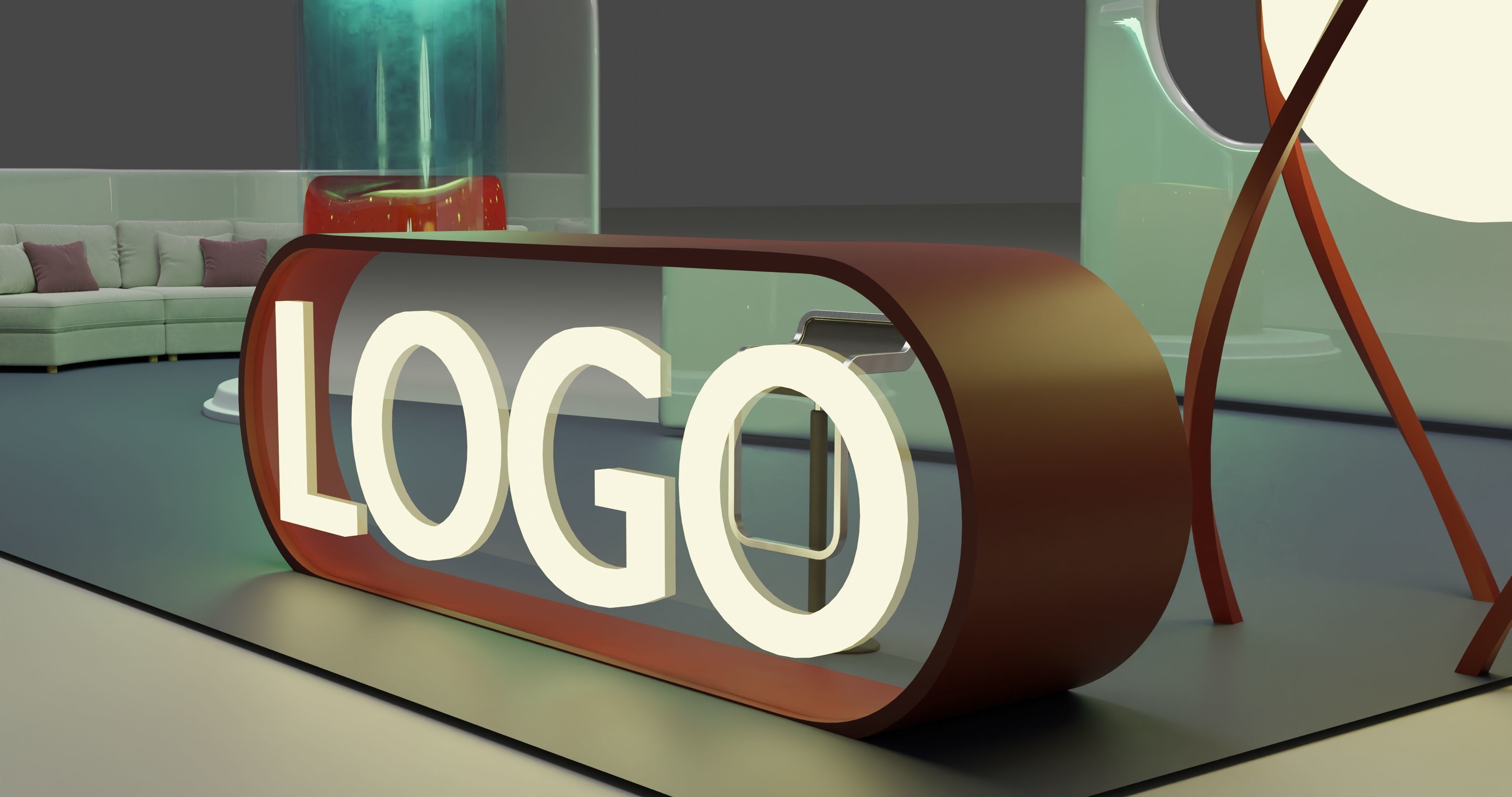 Exhibition stand free VR / AR / low-poly 3D model | CGTrader