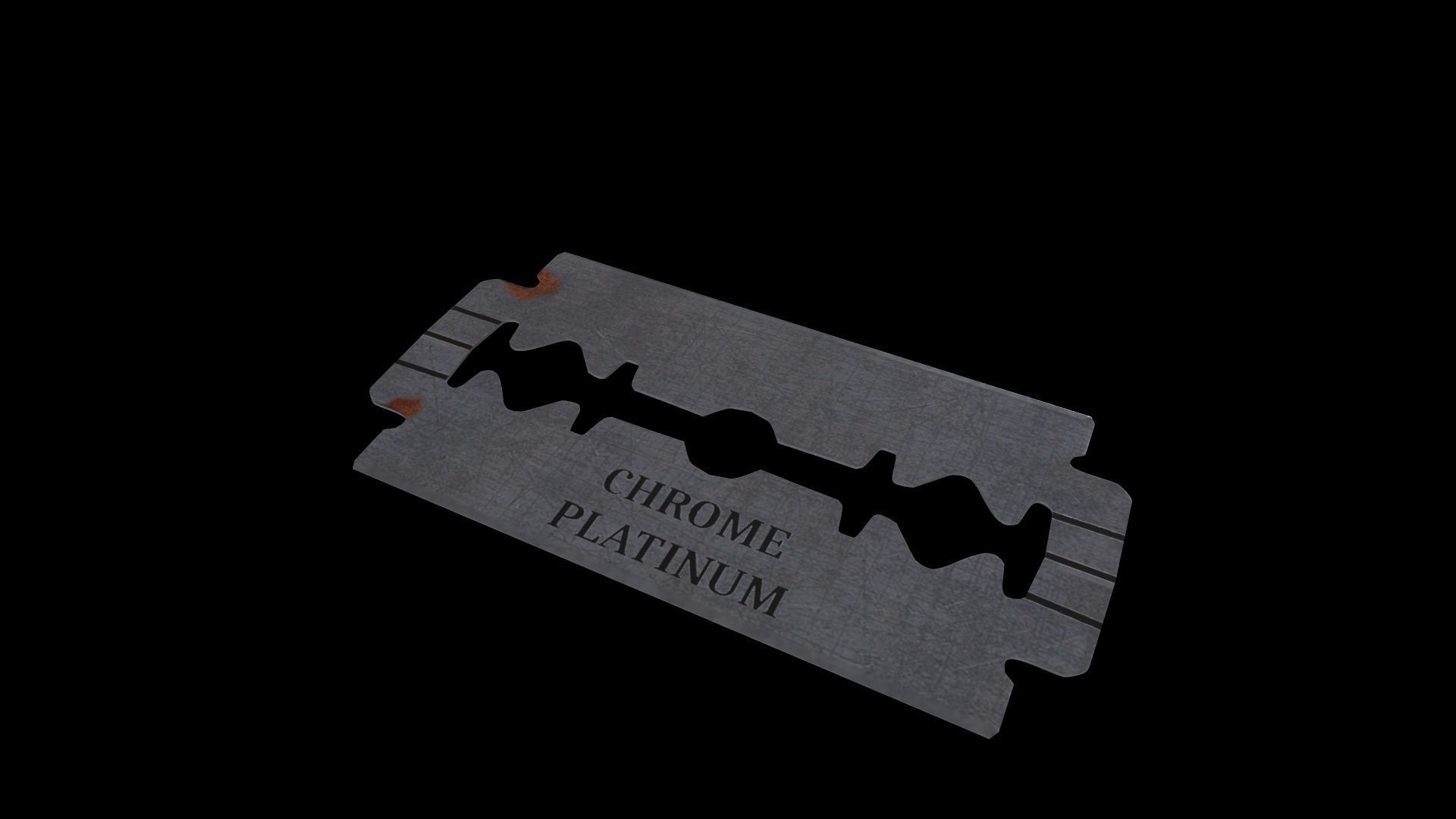 Old razor blade 3D model | CGTrader