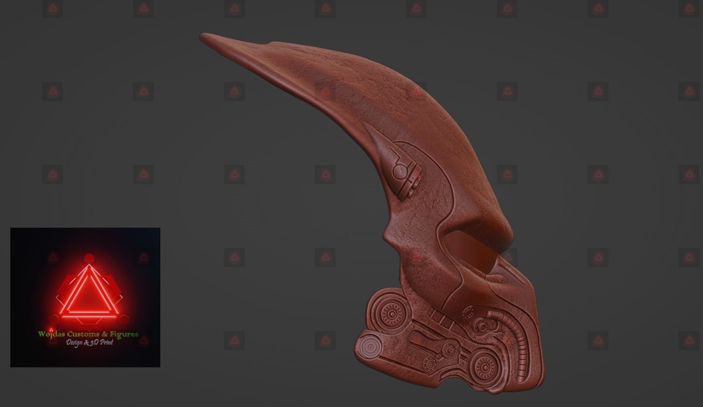 AvP Pyramid Guard Predator Bio Mask 3D model 3D printable | CGTrader