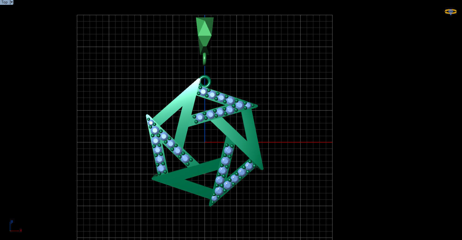 START pendant 3D model 3D printable | CGTrader