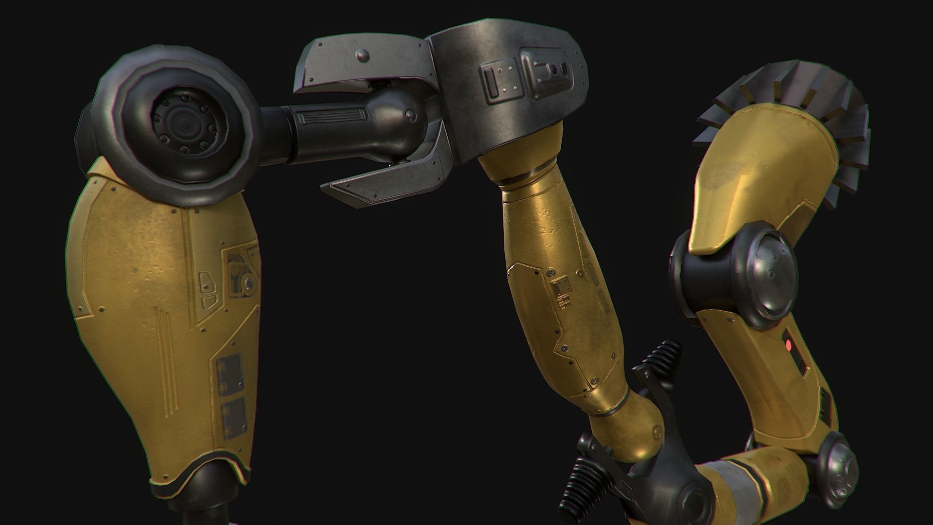 3D model Mechanical Arm Rigged VR / AR / low-poly | CGTrader