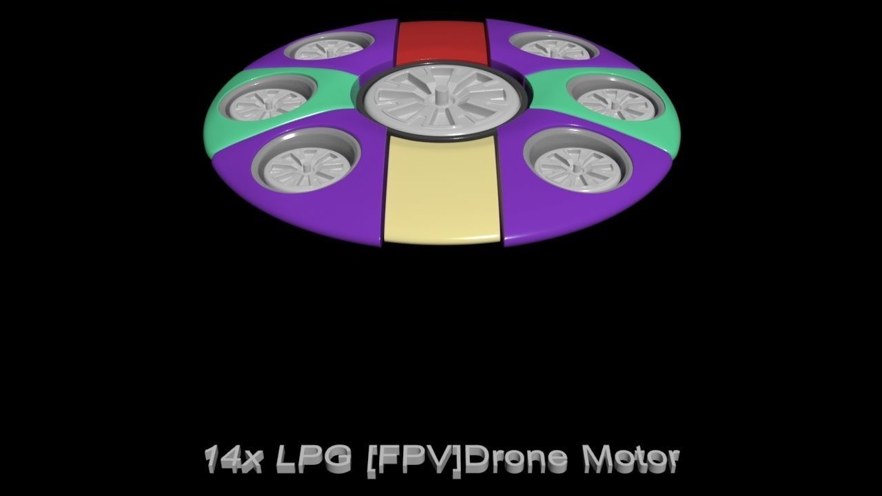 Gas Powered Super Blimp Drone - Fuselage Fuel Tank - Concept 3D model ...