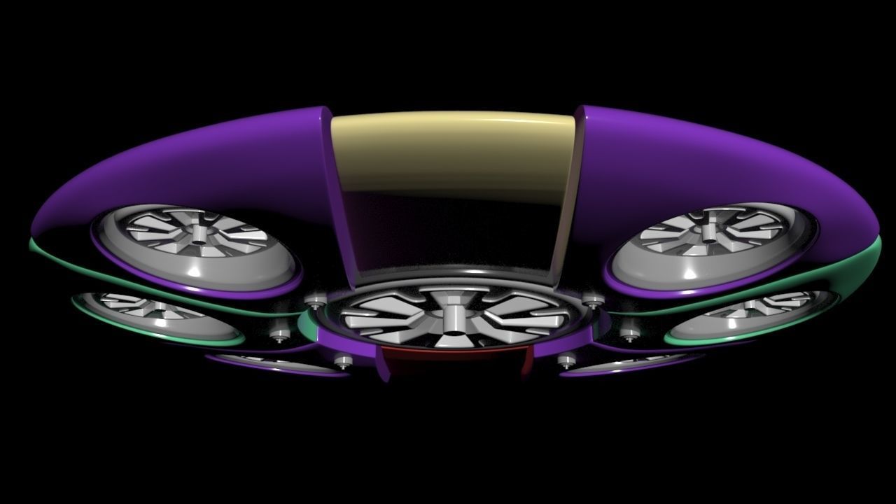 Gas Powered Super Blimp Drone - Fuselage Fuel Tank - Concept 3D model ...