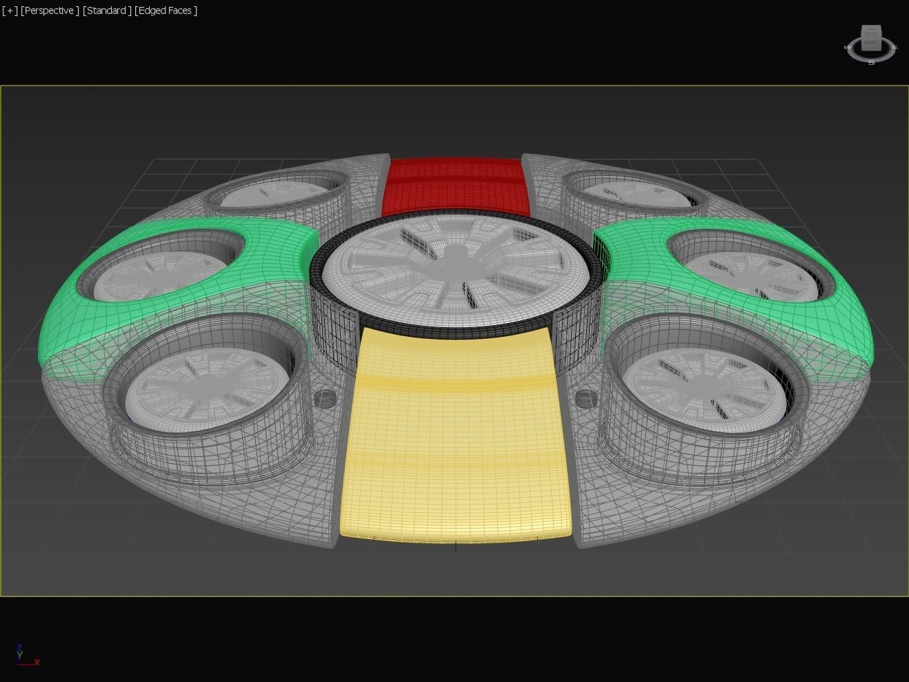 Gas Powered Super Blimp Drone - Fuselage Fuel Tank - Concept 3D model ...