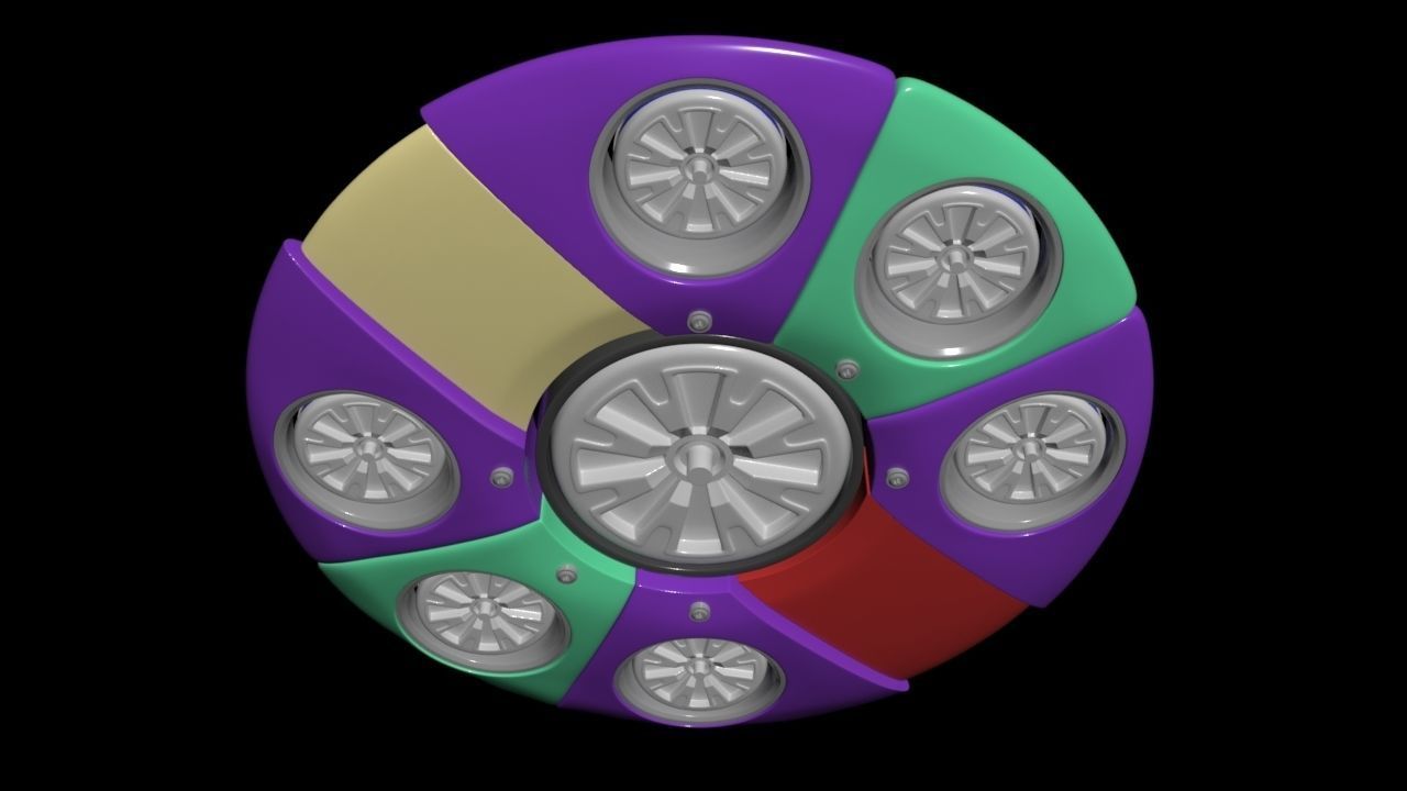 Gas Powered Super Blimp Drone - Fuselage Fuel Tank - Concept 3D model ...