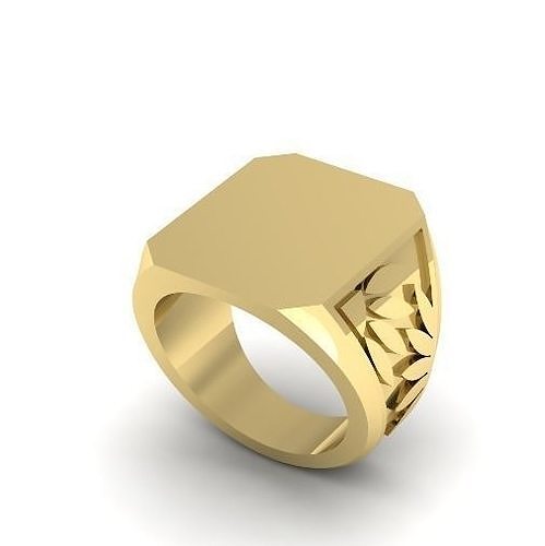 Signet ring Model 4574 3D model 3D printable | CGTrader