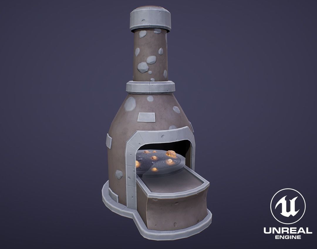 3D model Stylized Medieval Furnace VR / AR / low-poly | CGTrader