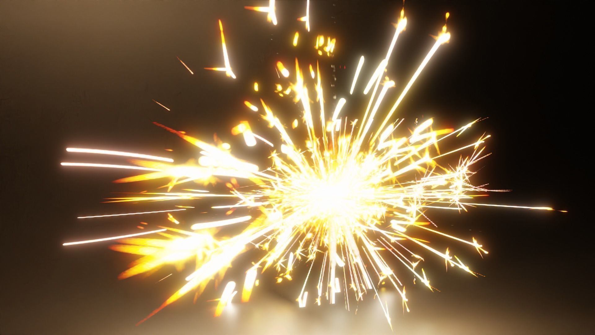 3D model Low poly realistic Muzzle Fire Spark 3D model VR / AR / low ...