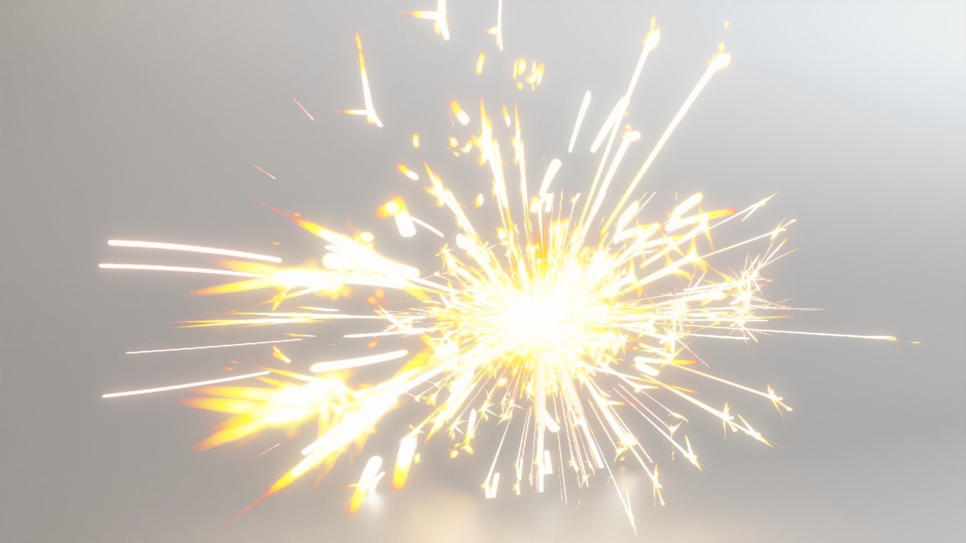 3D model Low poly realistic Muzzle Fire Spark 3D model VR / AR / low ...