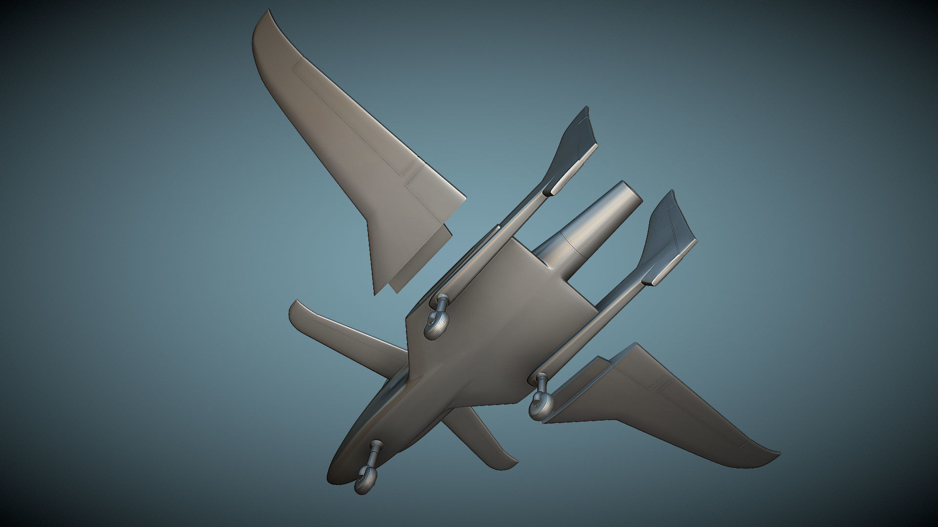 Scaled Composites 151 ARES - 3D Printable Model 3D model 3D printable ...