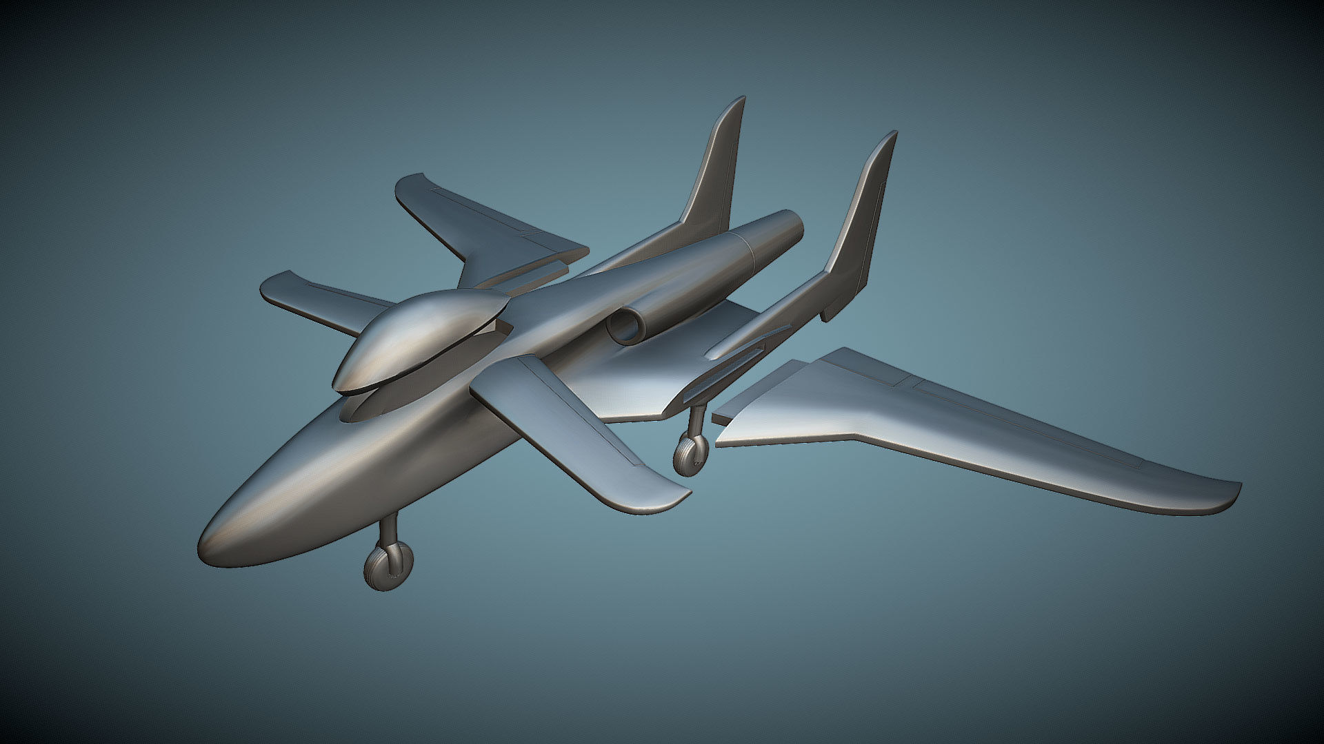 Scaled Composites 151 ARES - 3D Printable Model 3D model 3D printable ...