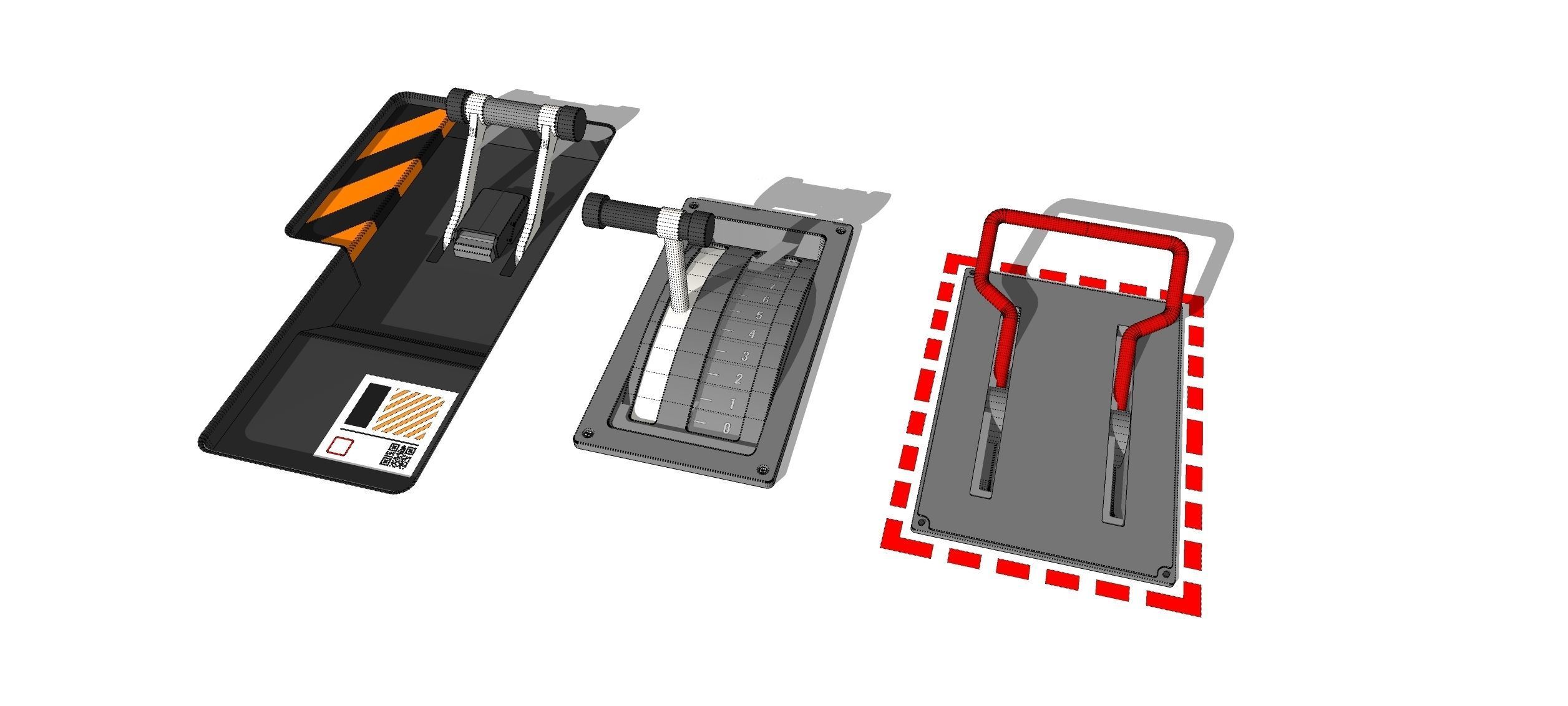 Dashboard 5 control panel with buttons and knobs 3D model | CGTrader