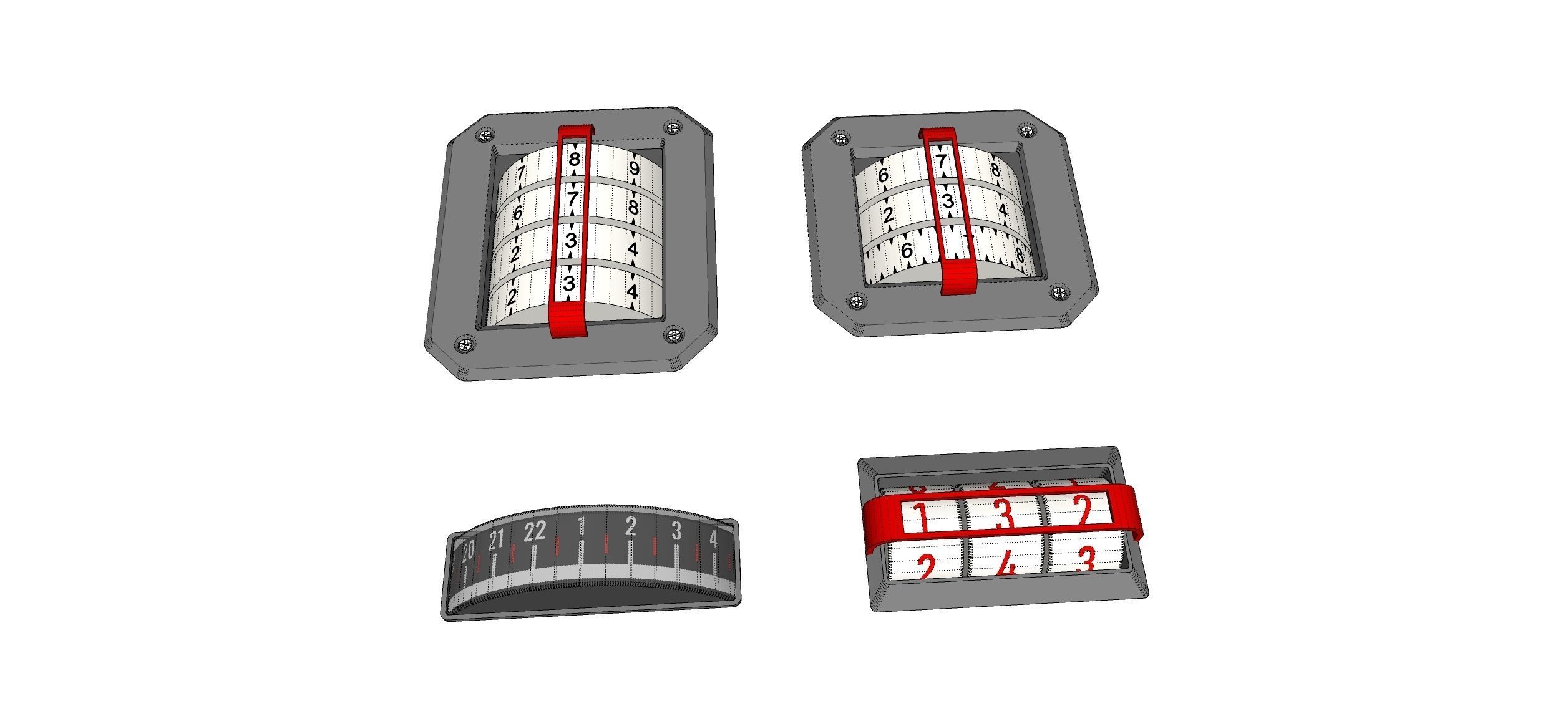 Dashboard 5 control panel with buttons and knobs 3D model | CGTrader