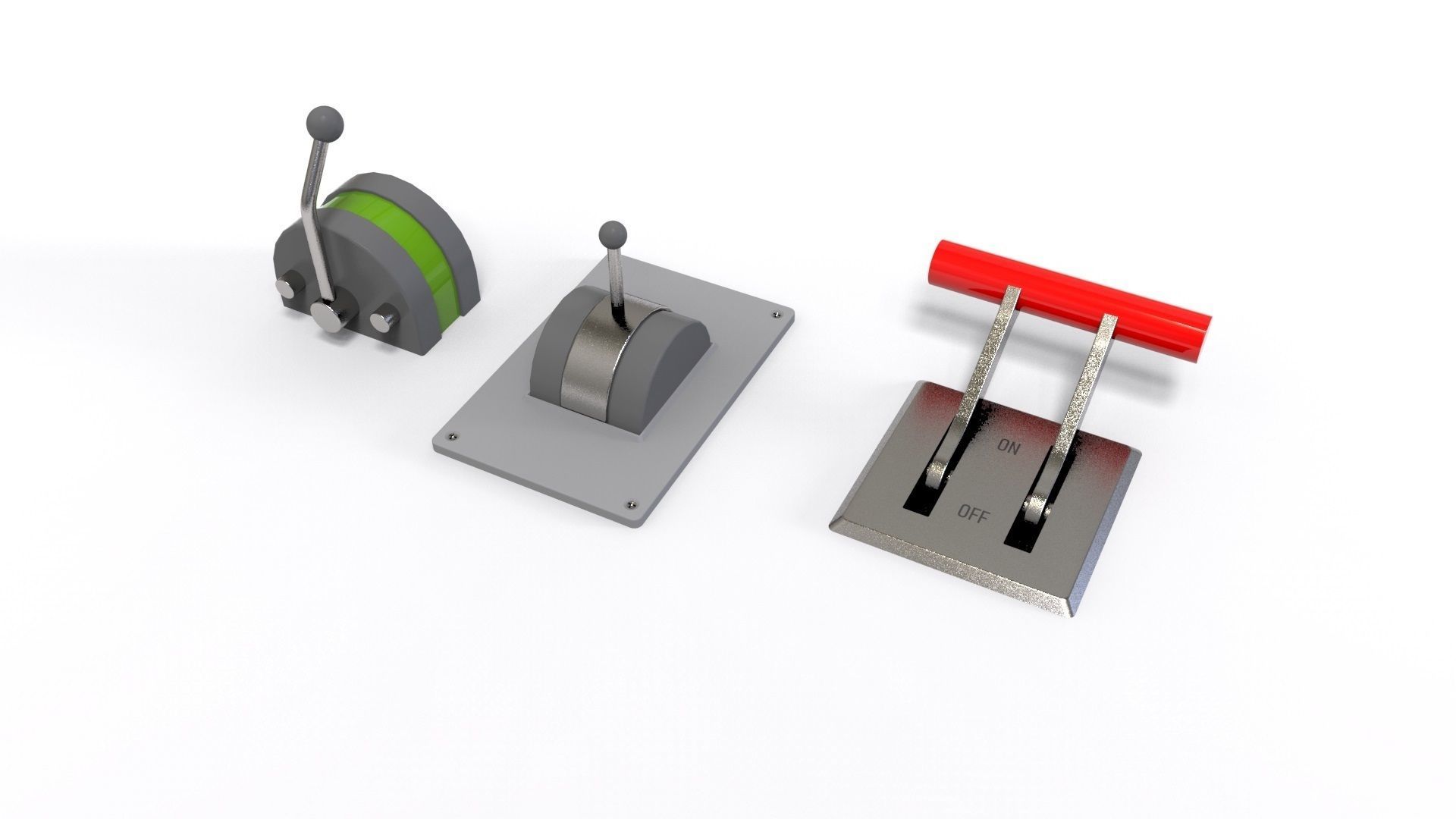 Dashboard 5 control panel with buttons and knobs 3D model | CGTrader