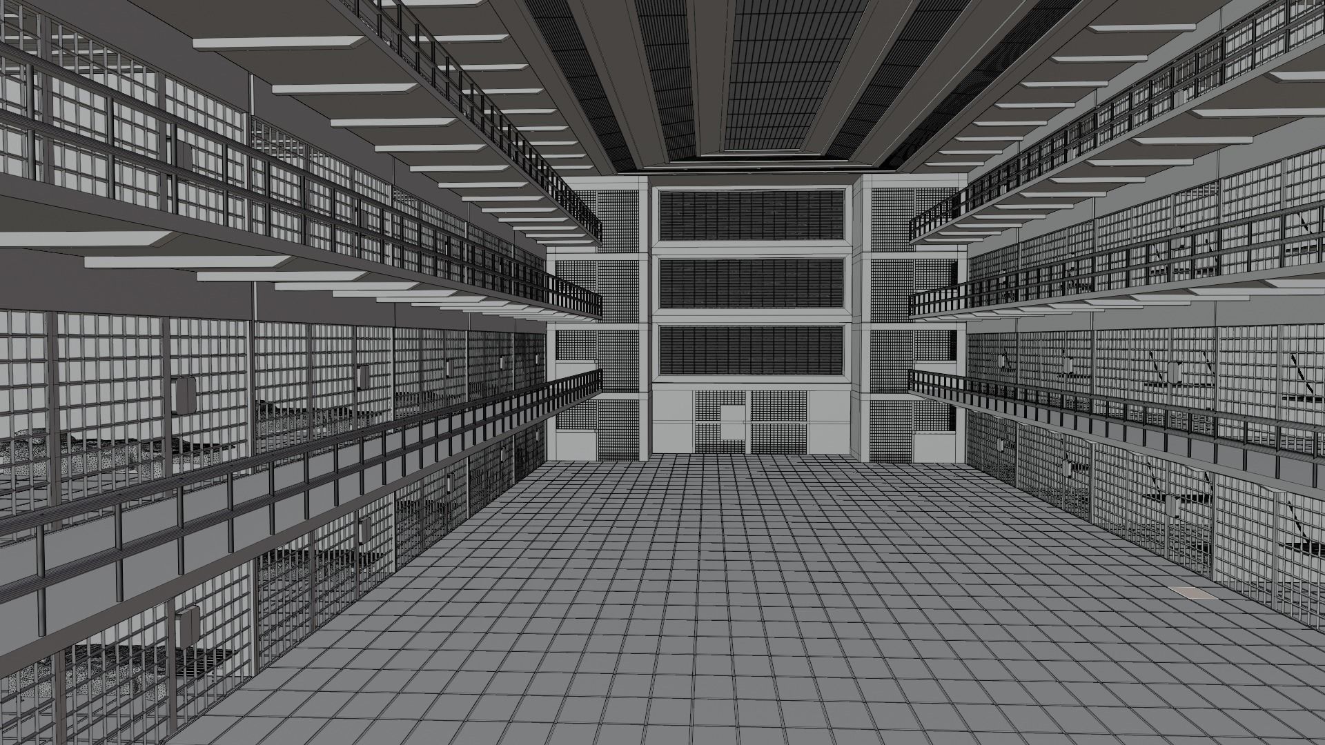 3D model Prison Interior VR / AR / low-poly | CGTrader