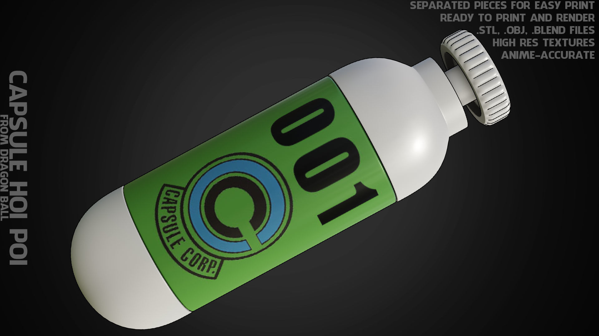 Dragon Ball Capsule Hoi Poi 3D model 3D printable | CGTrader