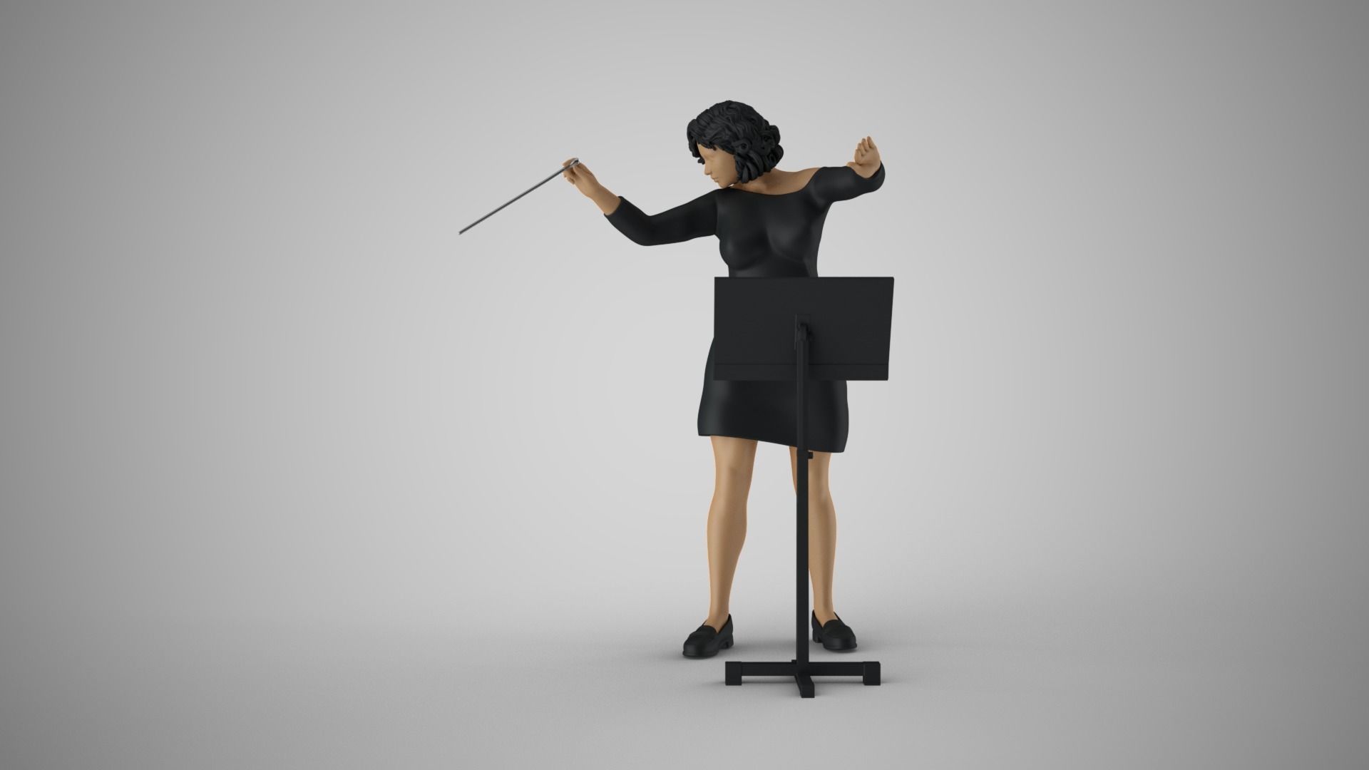 Female Maestro 3D model 3D printable | CGTrader