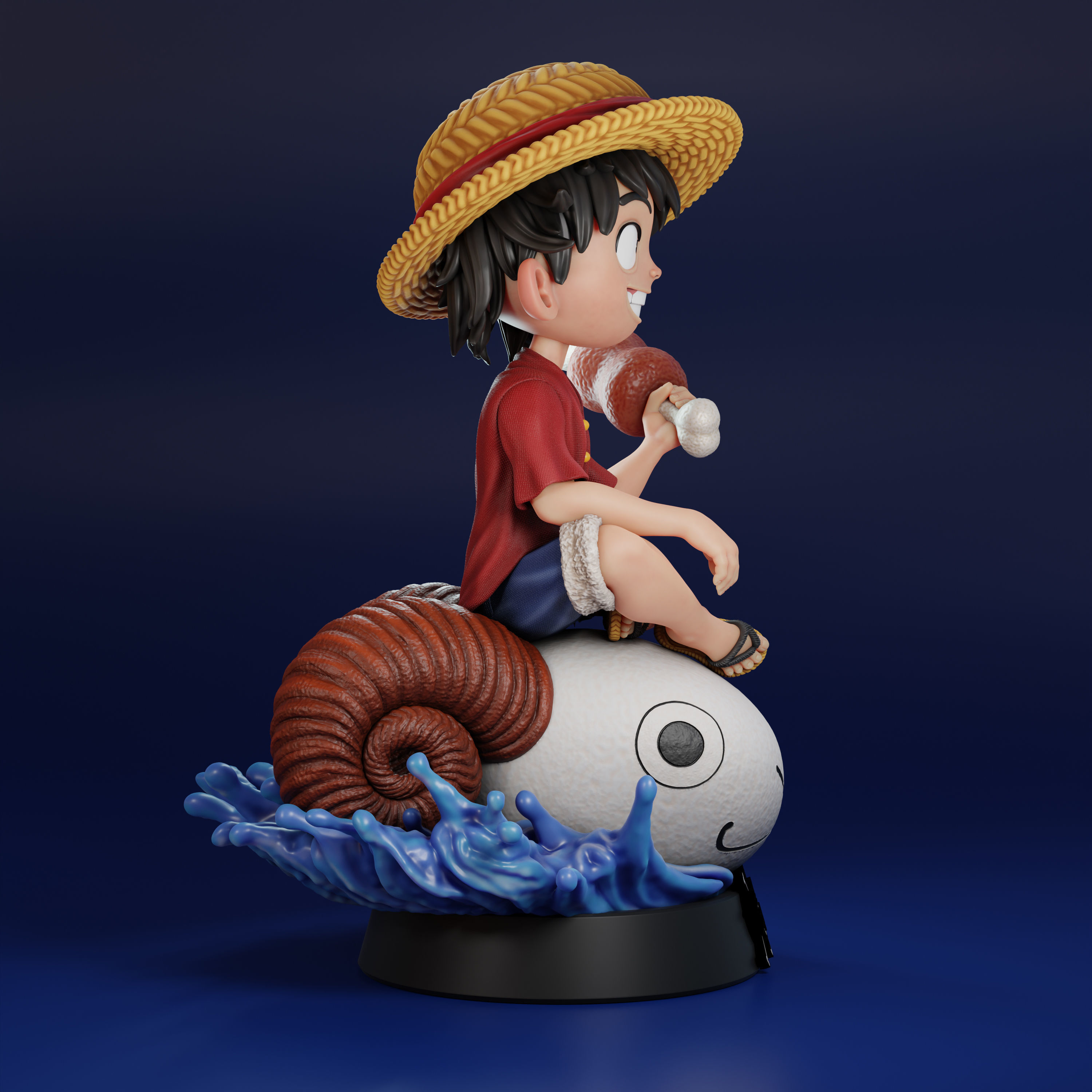 Luffy - One Piece 3D model 3D printable | CGTrader