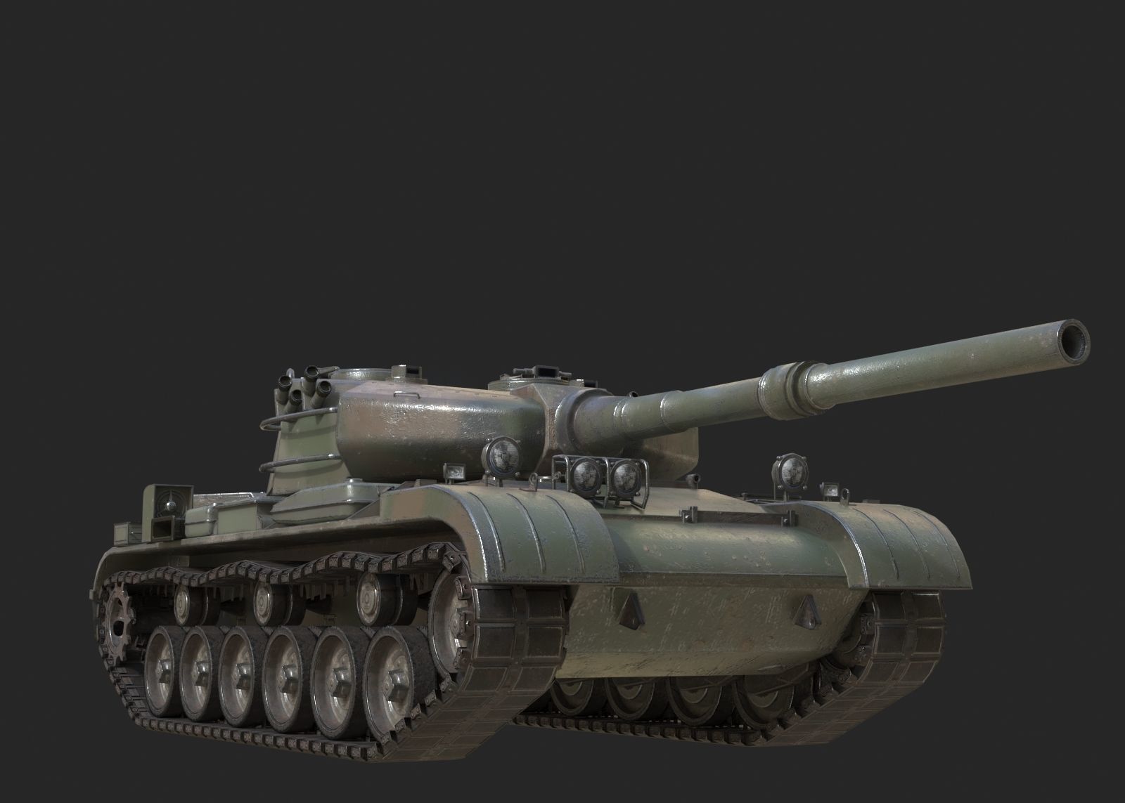 3D model 3 coatings of PLA Army WZ1224 Main Battle Tank MBT VR / AR ...