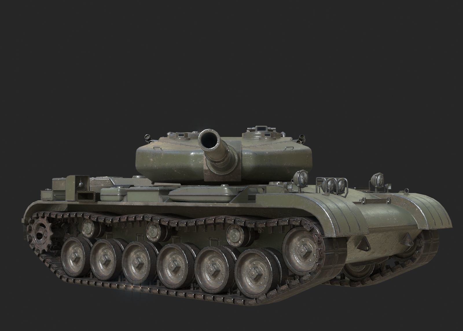 3D model 3 coatings of PLA Army WZ1224 Main Battle Tank MBT VR / AR ...