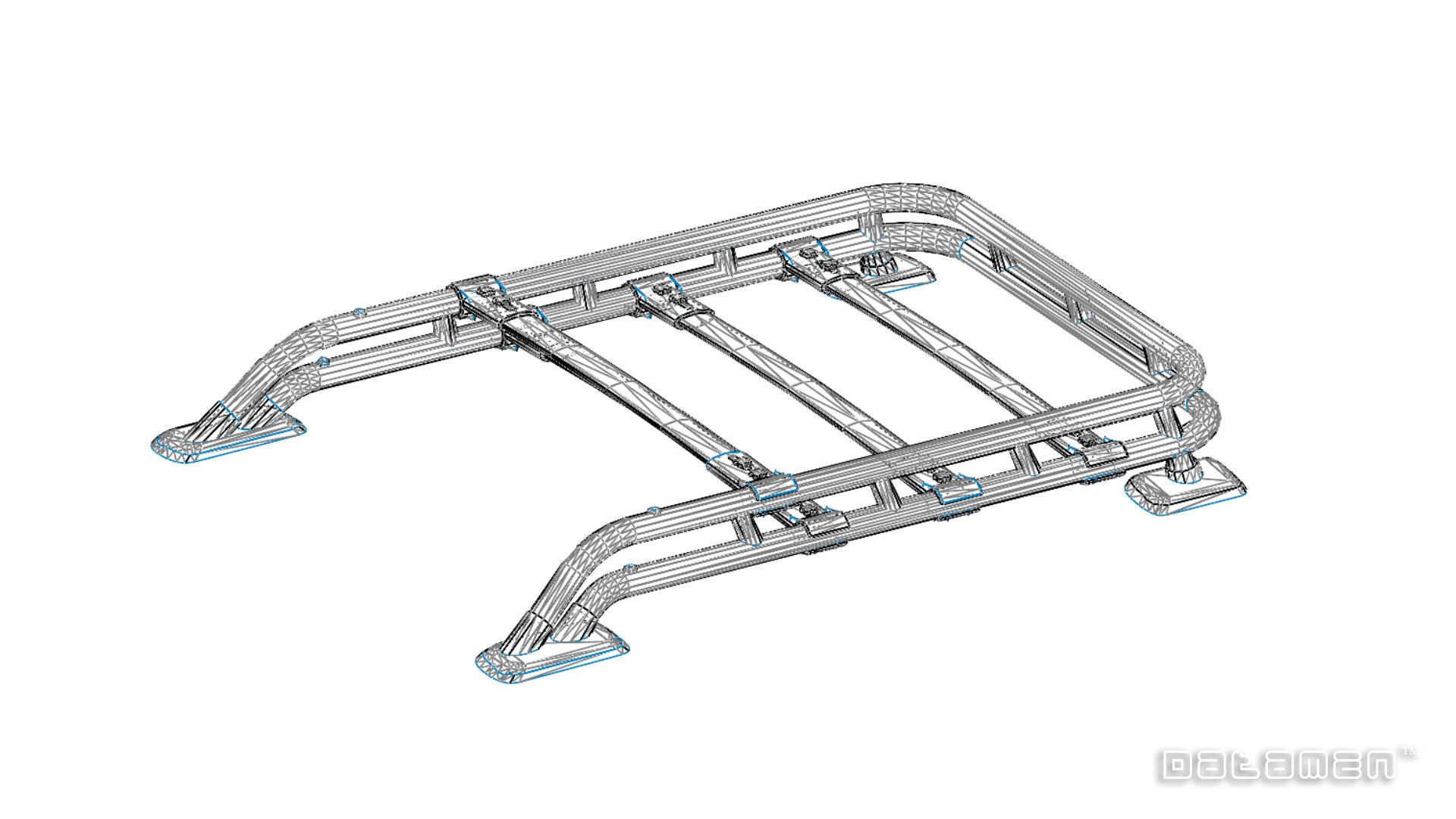 2019 Toyota 4Runner TRD Pro Genuine OEM Roof Rack 3D model | CGTrader