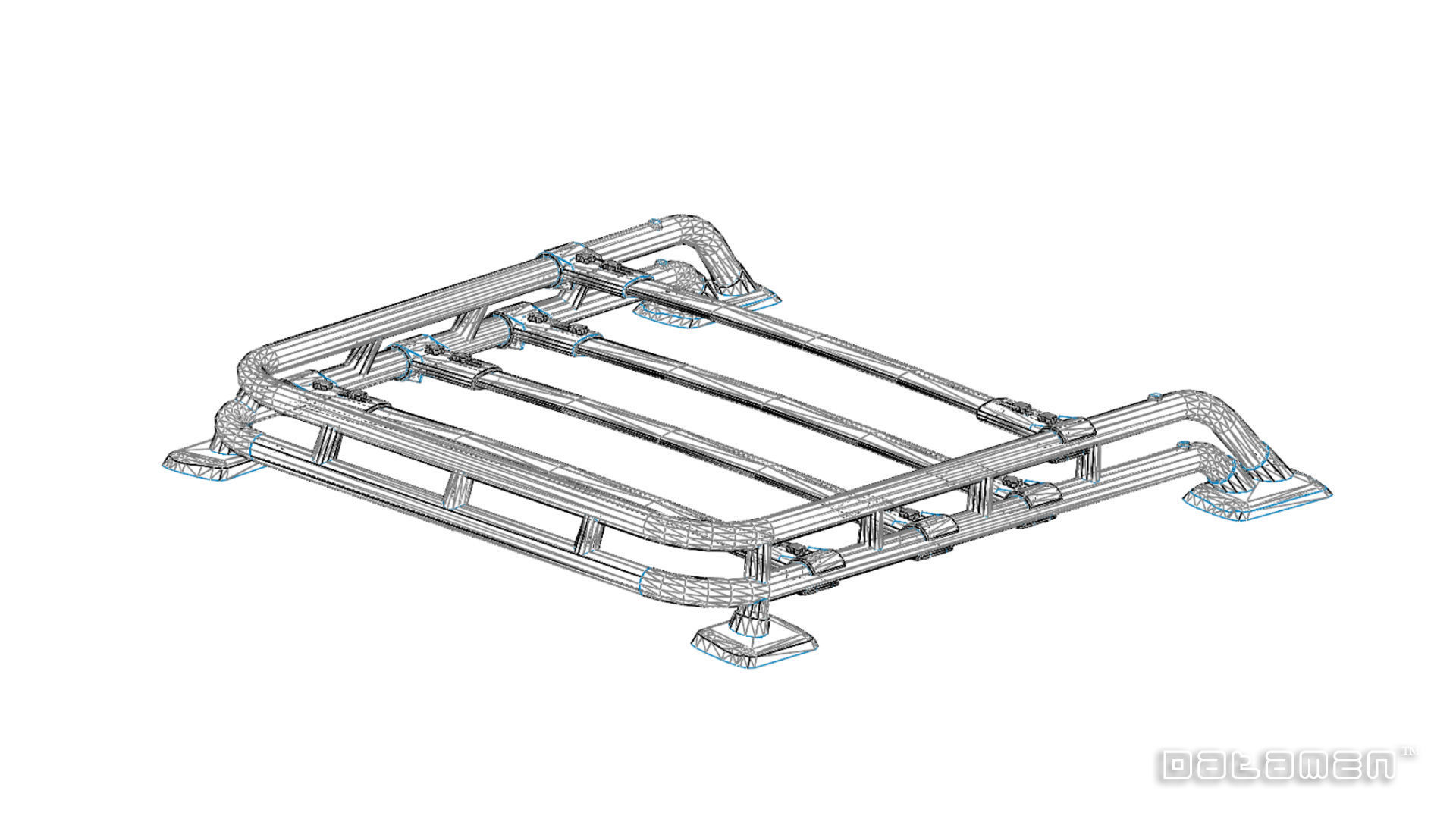 2019 Toyota 4Runner TRD Pro Genuine OEM Roof Rack 3D model | CGTrader