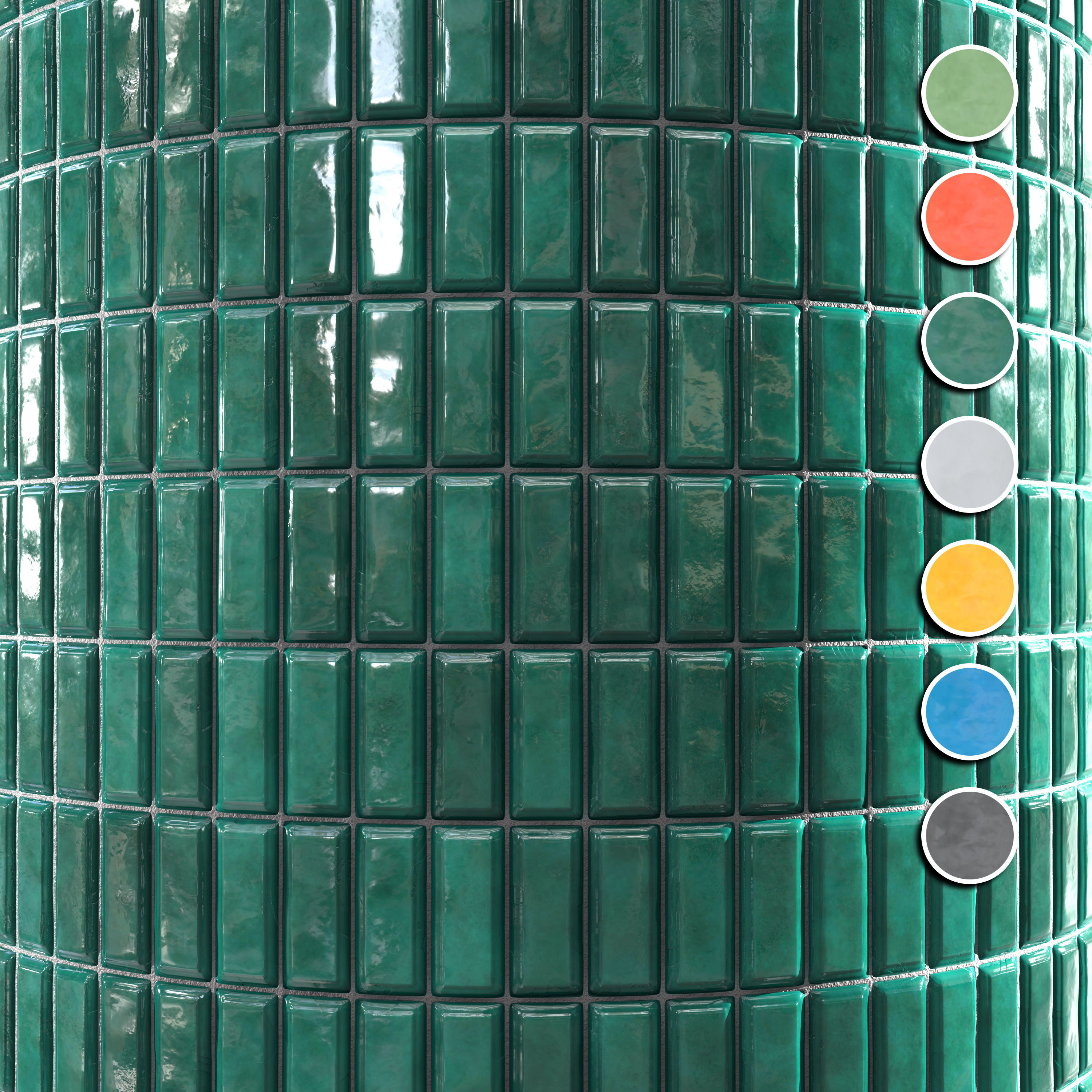 kitchen glaze tile PBR texture 002 Texture | CGTrader
