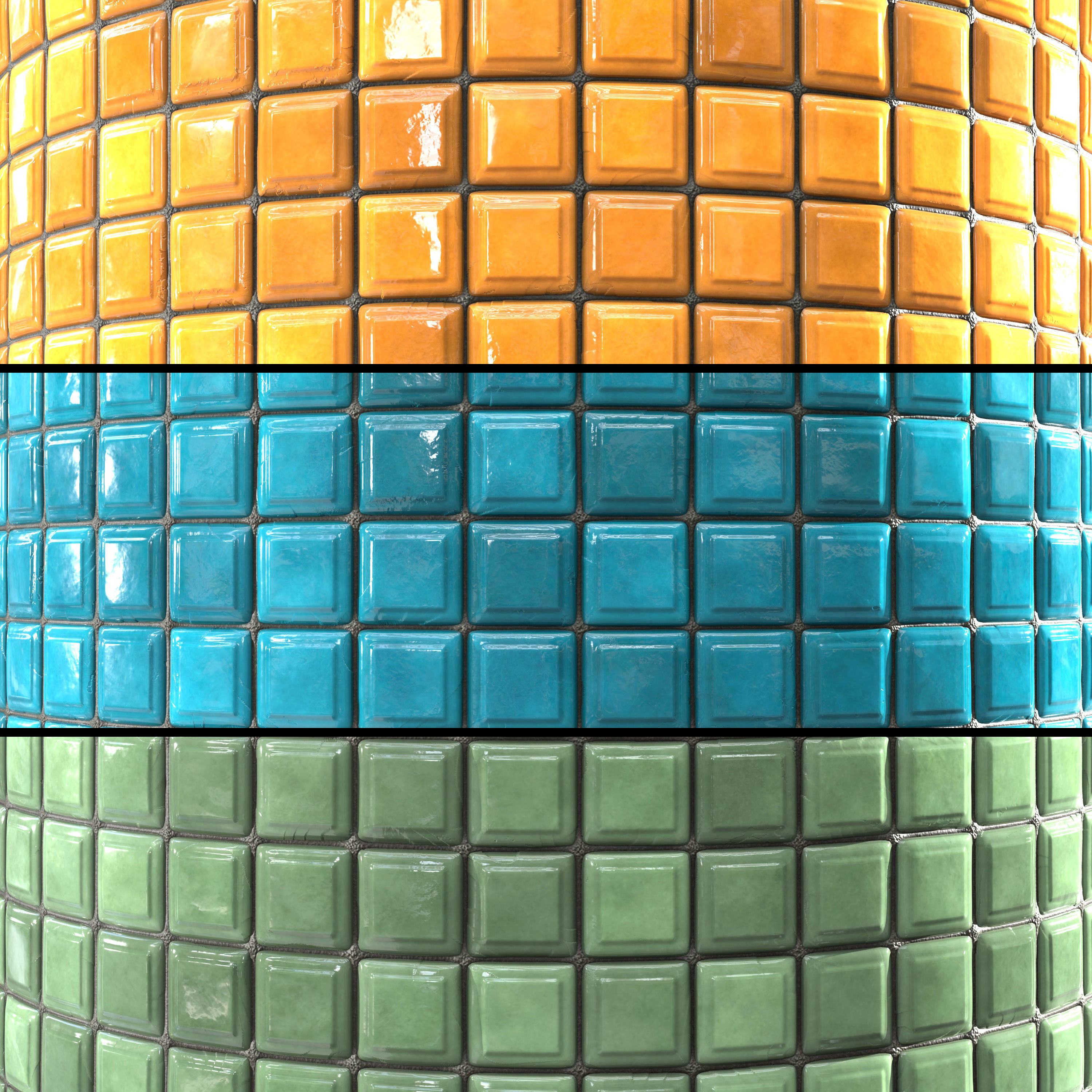 kitchen glaze tile PBR texture 003 Texture | CGTrader
