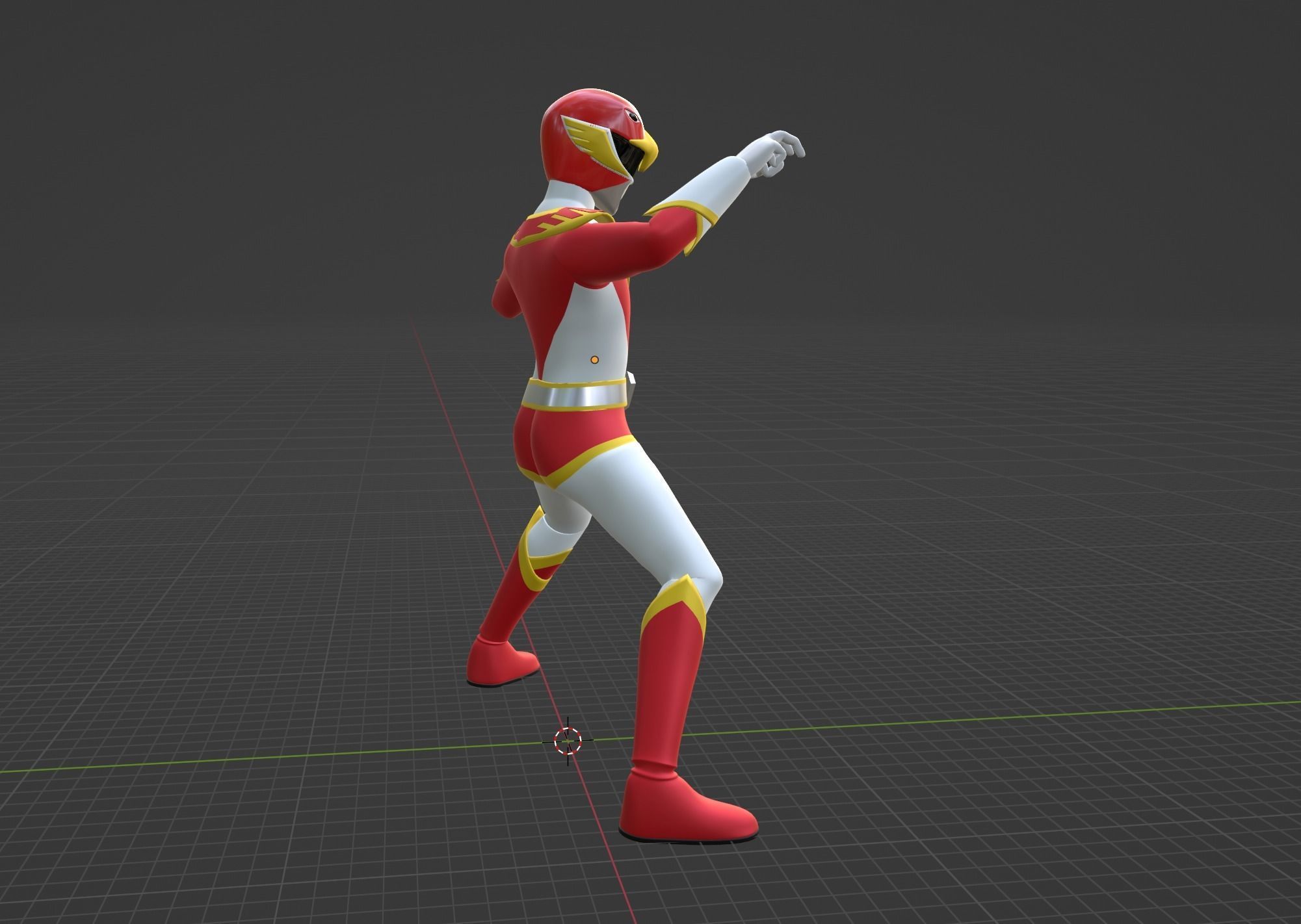 Red Hawk - Chojin Sentai Jetman 3D model rigged | CGTrader