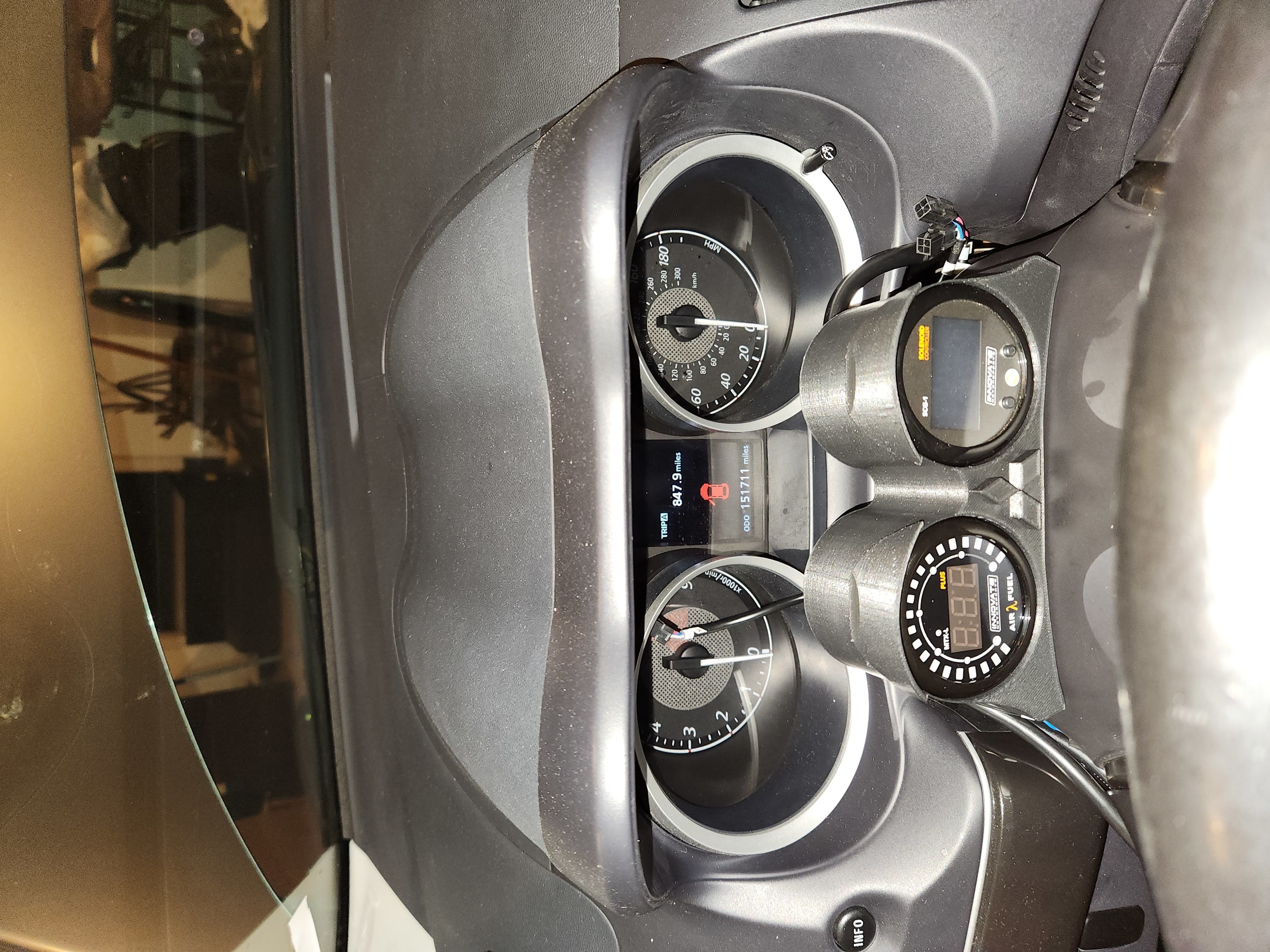 Lancer and Evo X dual guage pod 3D model 3D printable | CGTrader