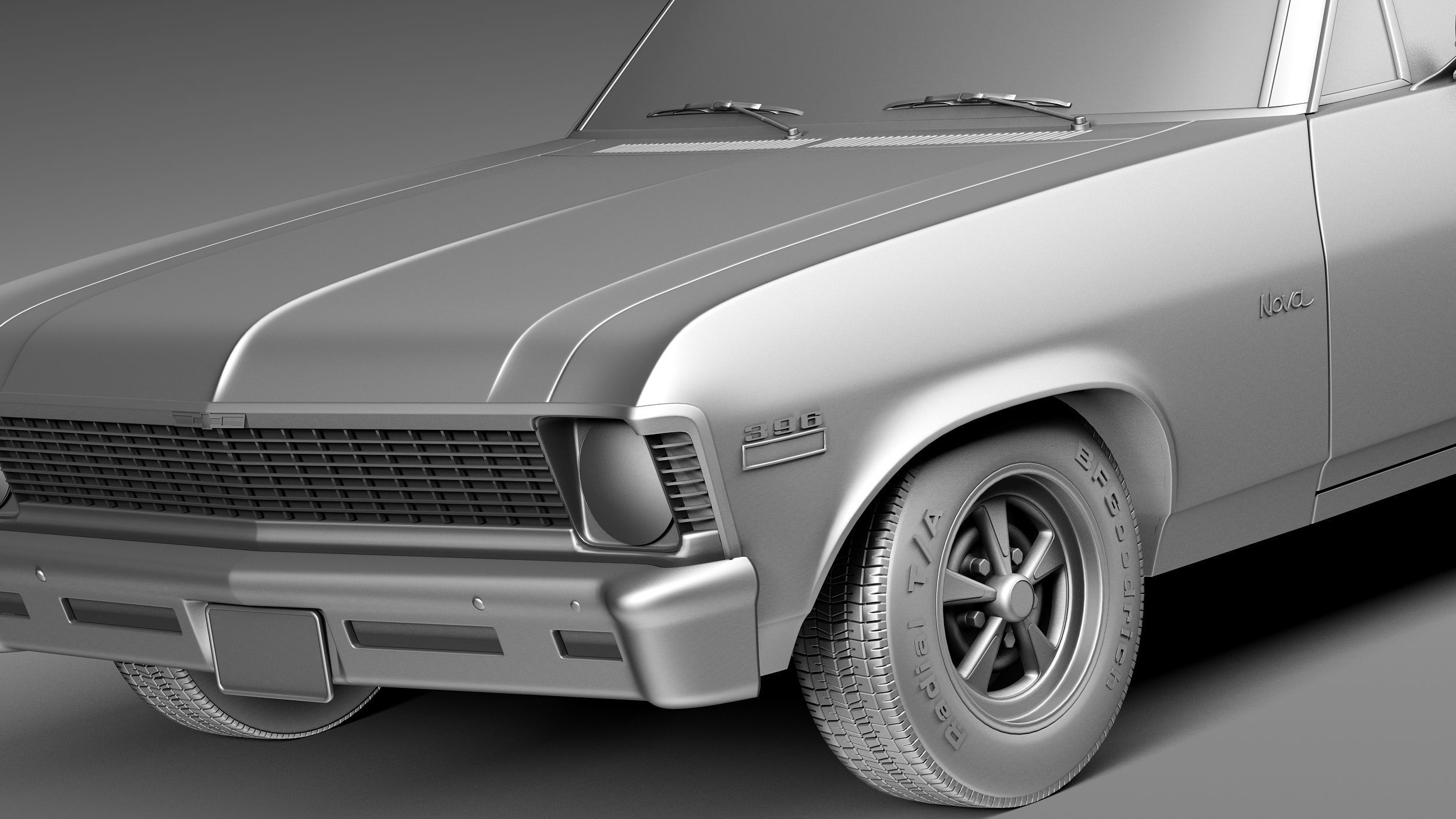 Chevrolet Nova 1969 3D model | CGTrader