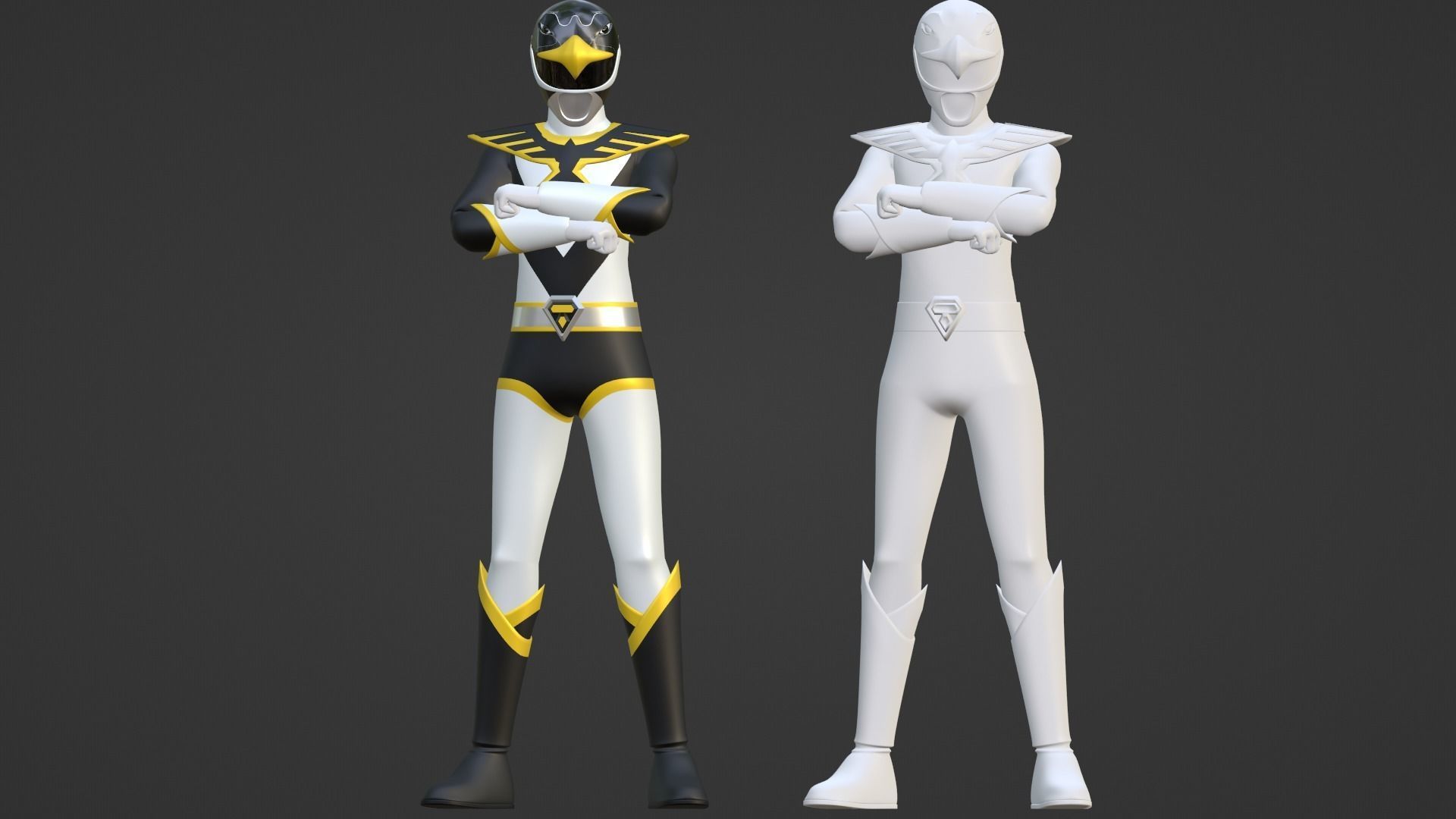 Black Condor - Chojin Sentai Jetman 3D model rigged | CGTrader