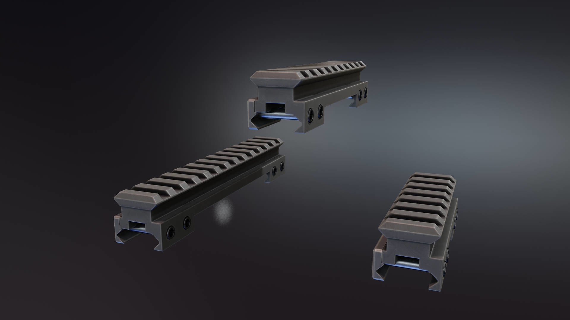 Picatinny Rail Deck free VR / AR / low-poly 3D model | CGTrader