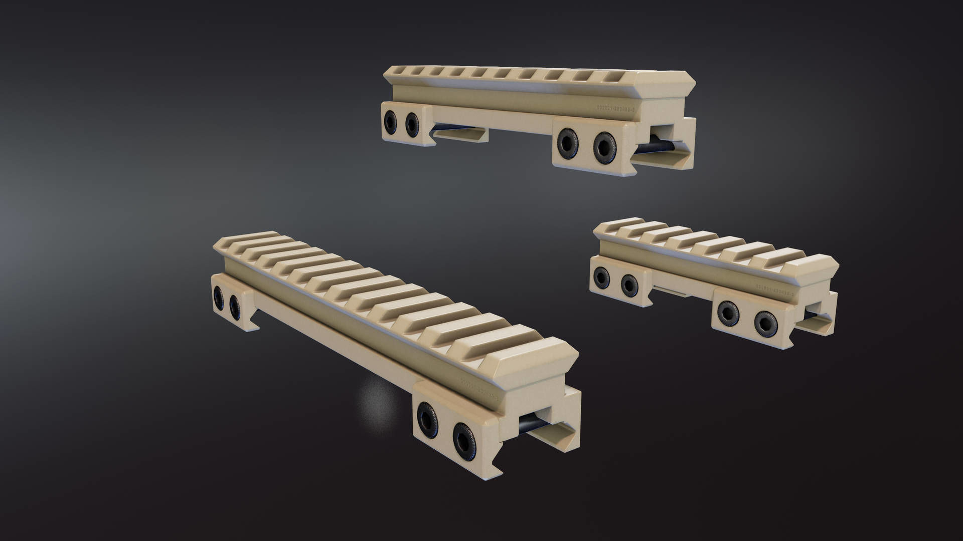 Picatinny Rail Deck free VR / AR / low-poly 3D model | CGTrader