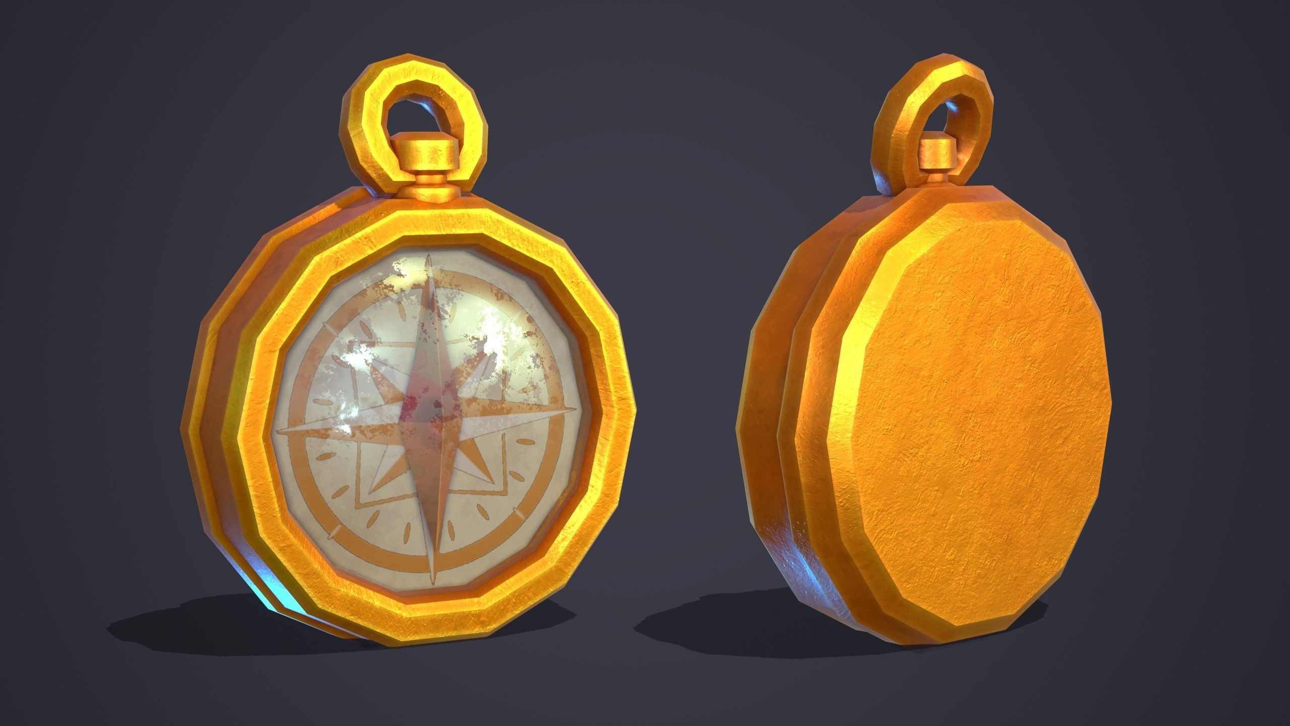 3D model Emberlight Stylized Compass VR / AR / low-poly | CGTrader