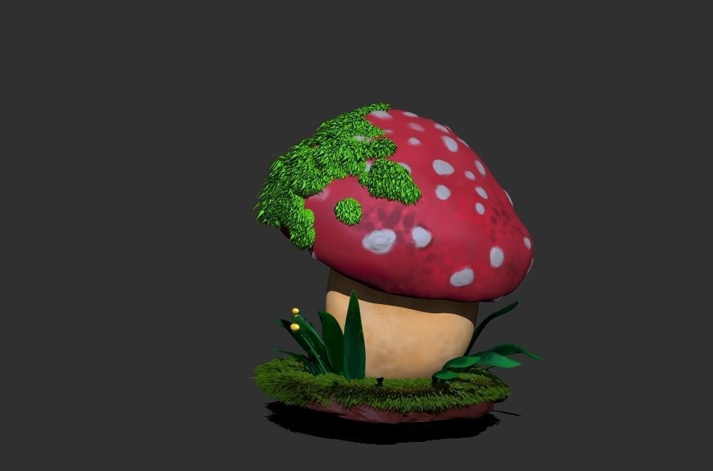 Magic mushroom house 3D model | CGTrader