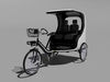 Modern black and white pedicab 3D model | CGTrader