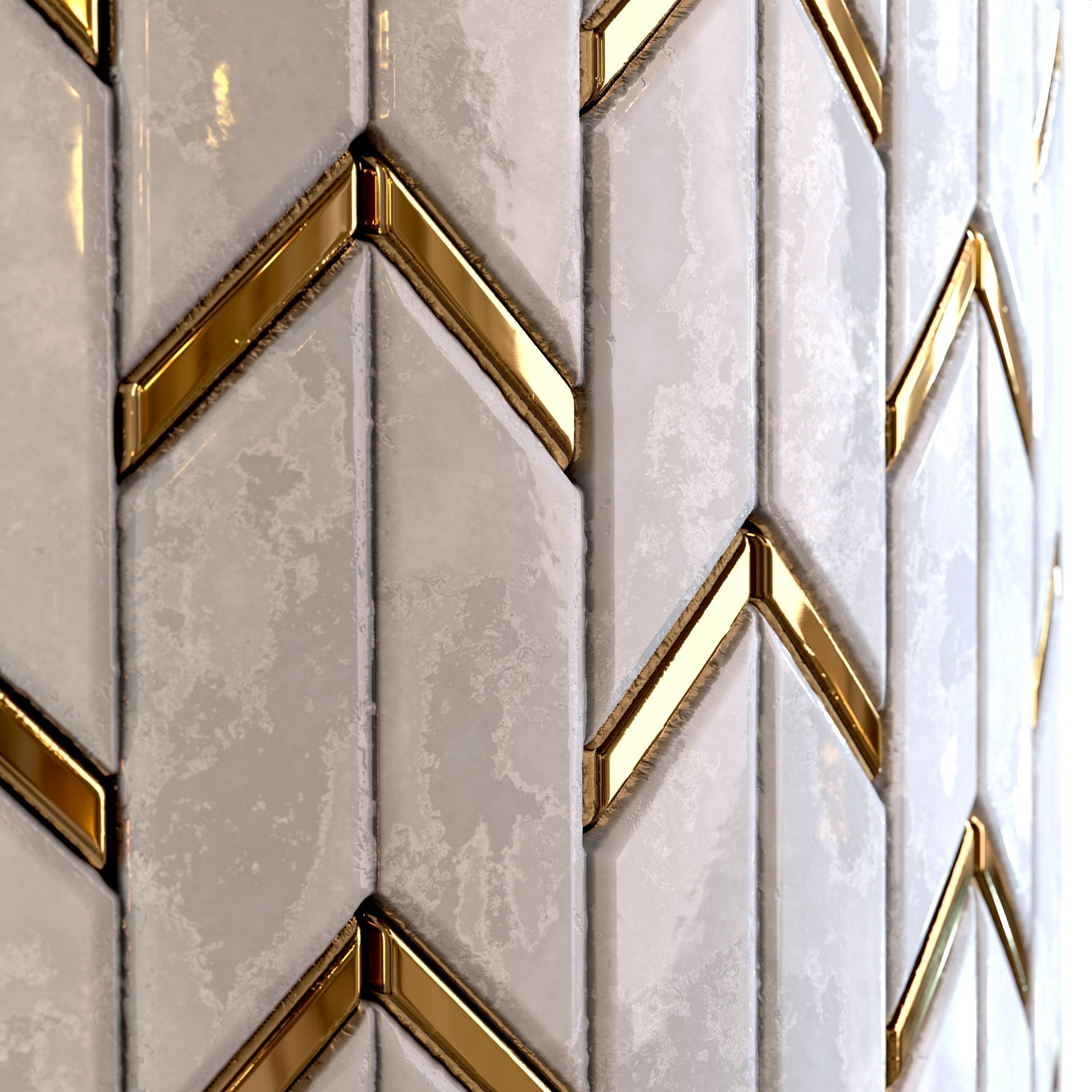 steel and marble tile PBR texture 003 Texture | CGTrader