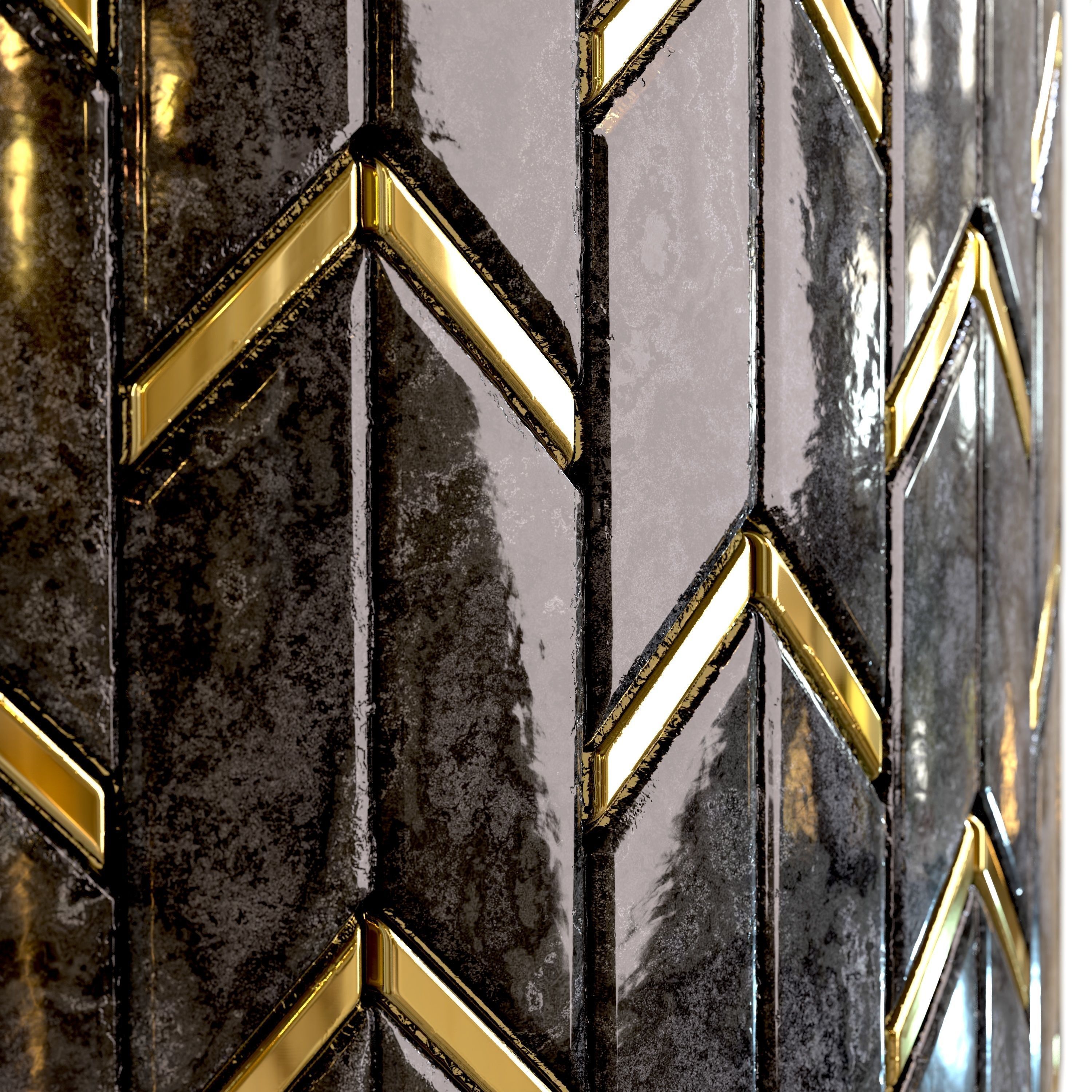 steel and marble tile PBR texture 003 Texture | CGTrader