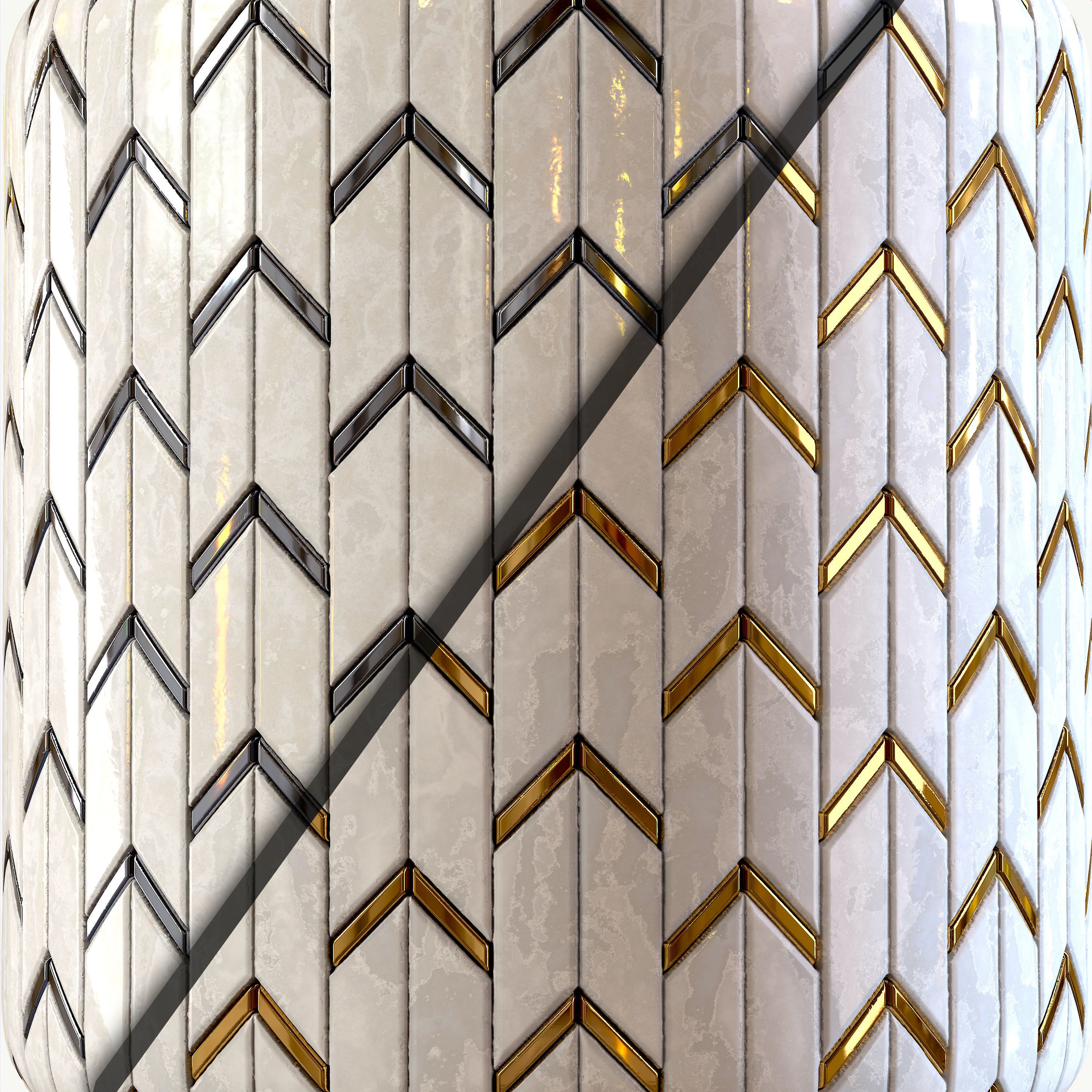 steel and marble tile PBR texture 003 Texture | CGTrader