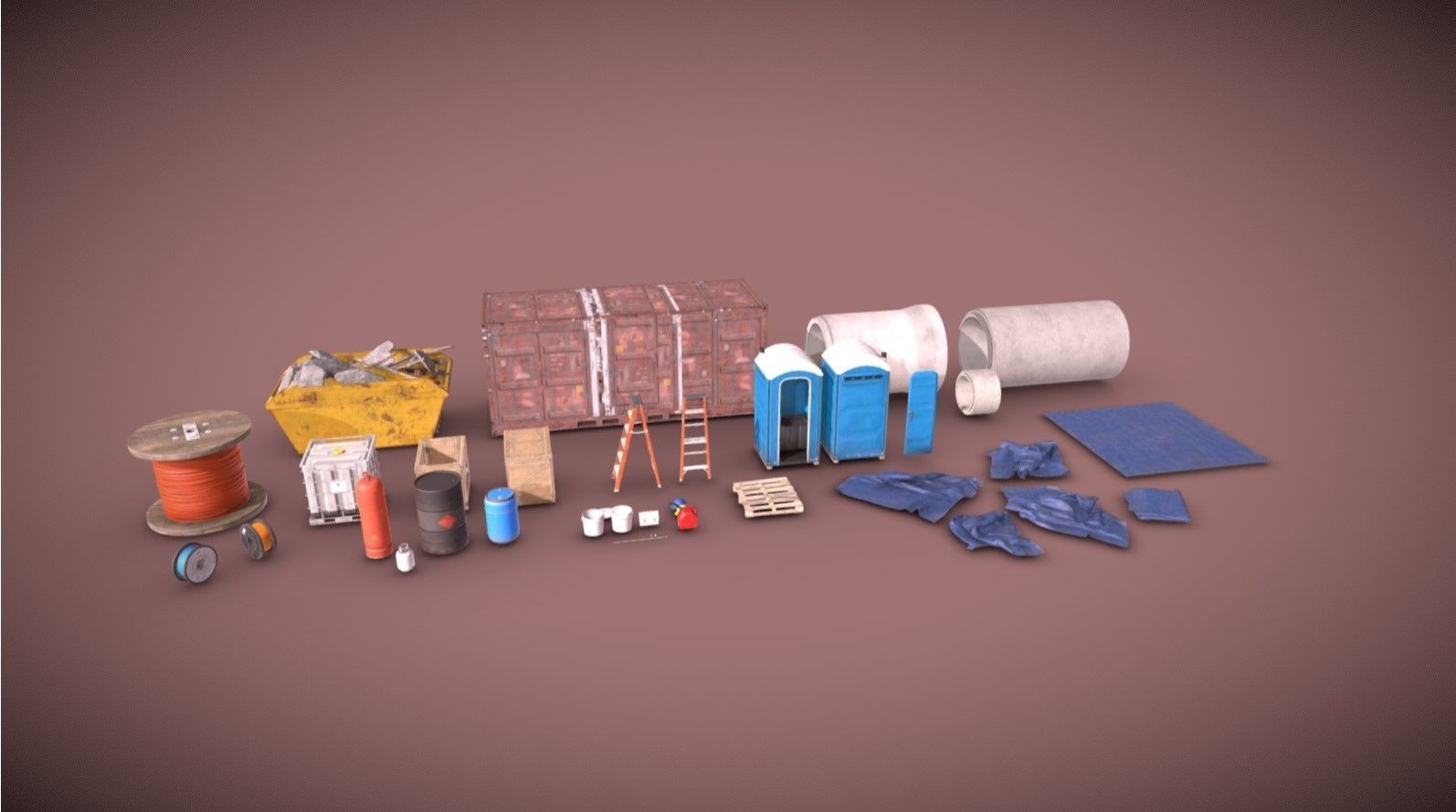 3D model Realistic Construction Props VR / AR / low-poly | CGTrader