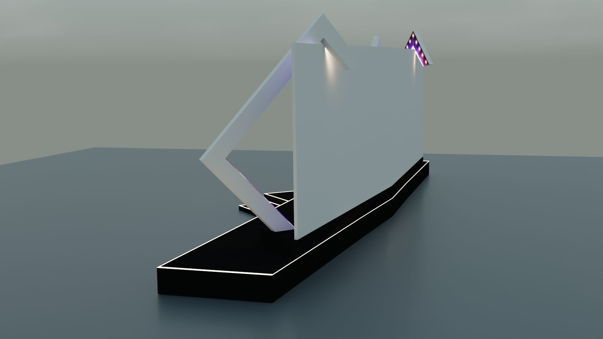 3D model stage without lights VR / AR / low-poly | CGTrader