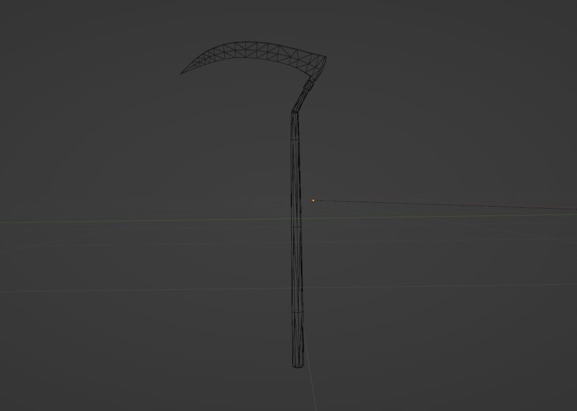 Texture fortnite reaper pickaxe 3D model blender VR / AR / low-poly ...