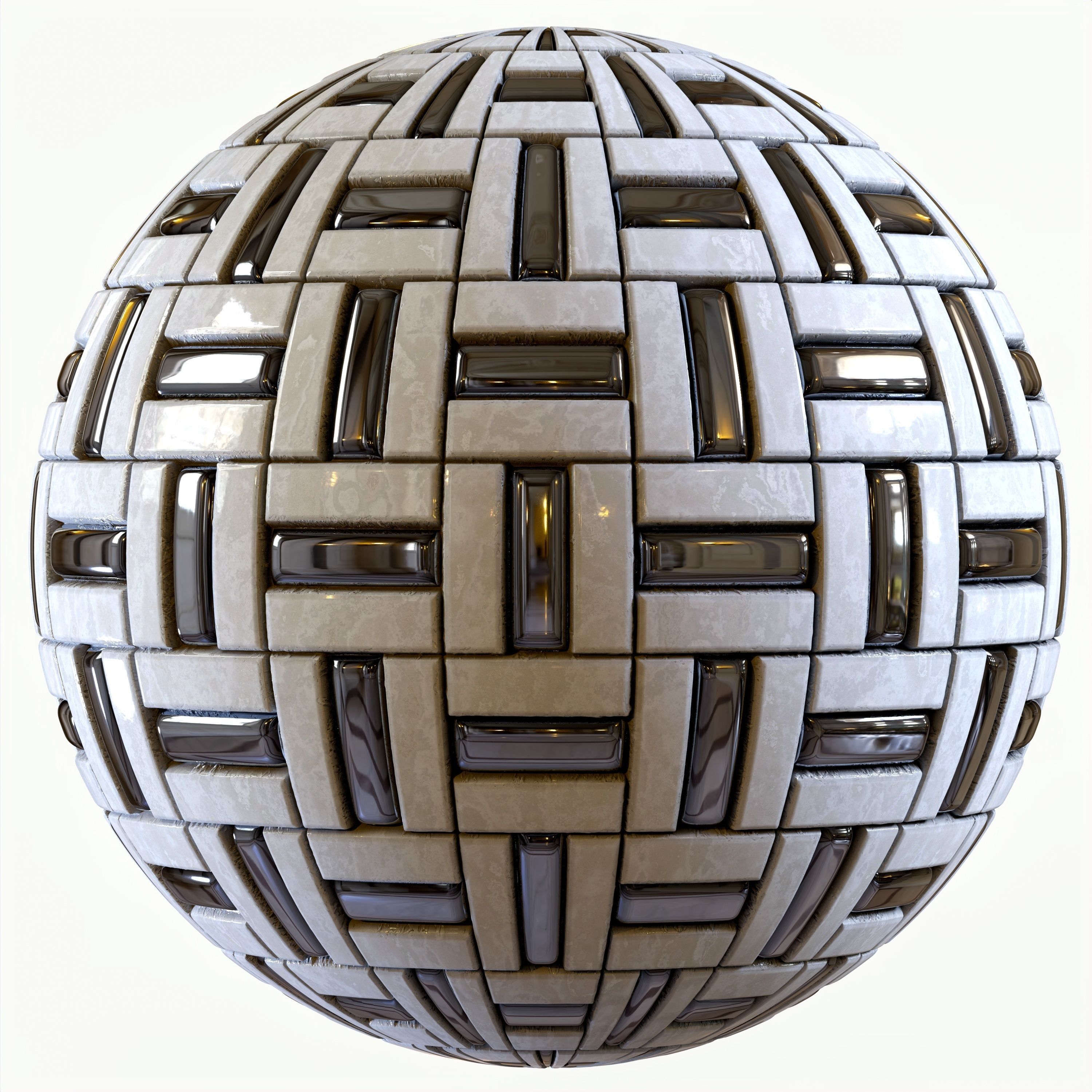 steel and marble tile PBR texture 006 Texture | CGTrader