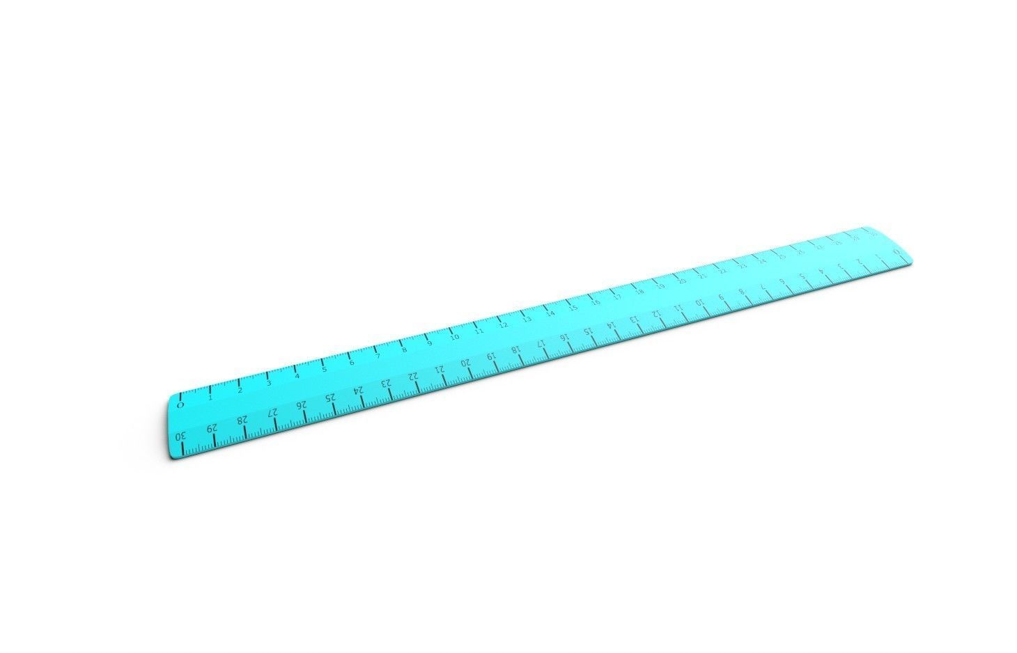3D model Plastic Ruler 01 VR / AR / low-poly | CGTrader