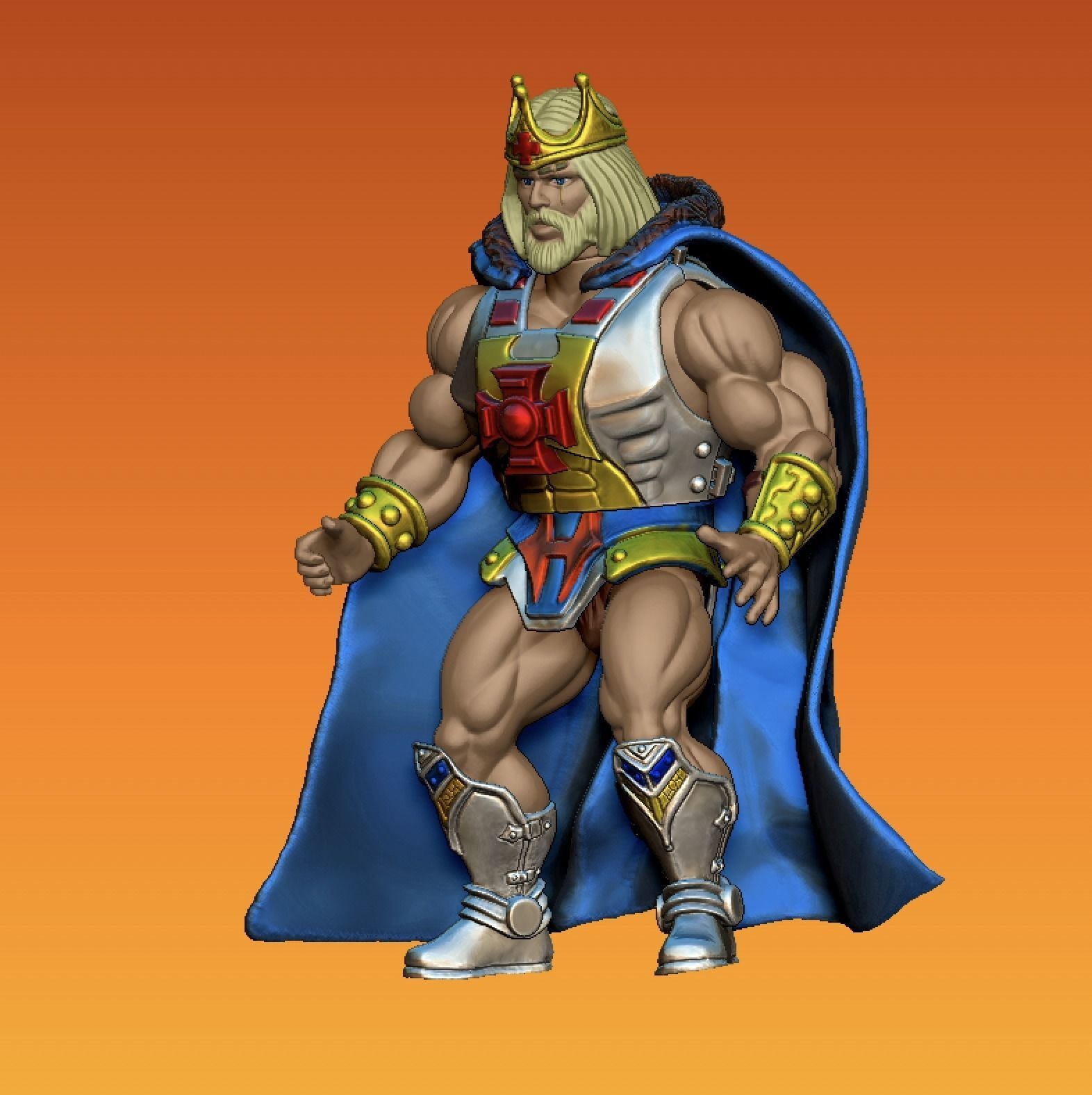 KING HE-MAN 3D model 3D printable | CGTrader
