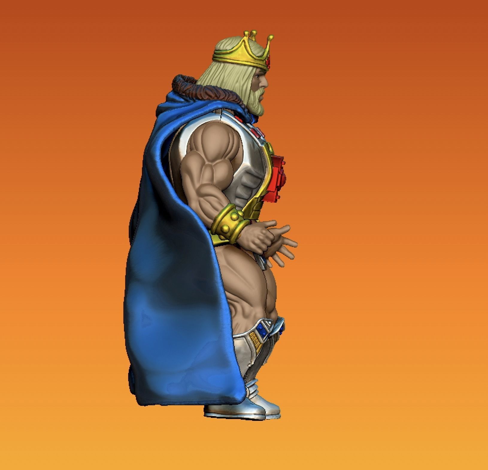 KING HE-MAN 3D model 3D printable | CGTrader